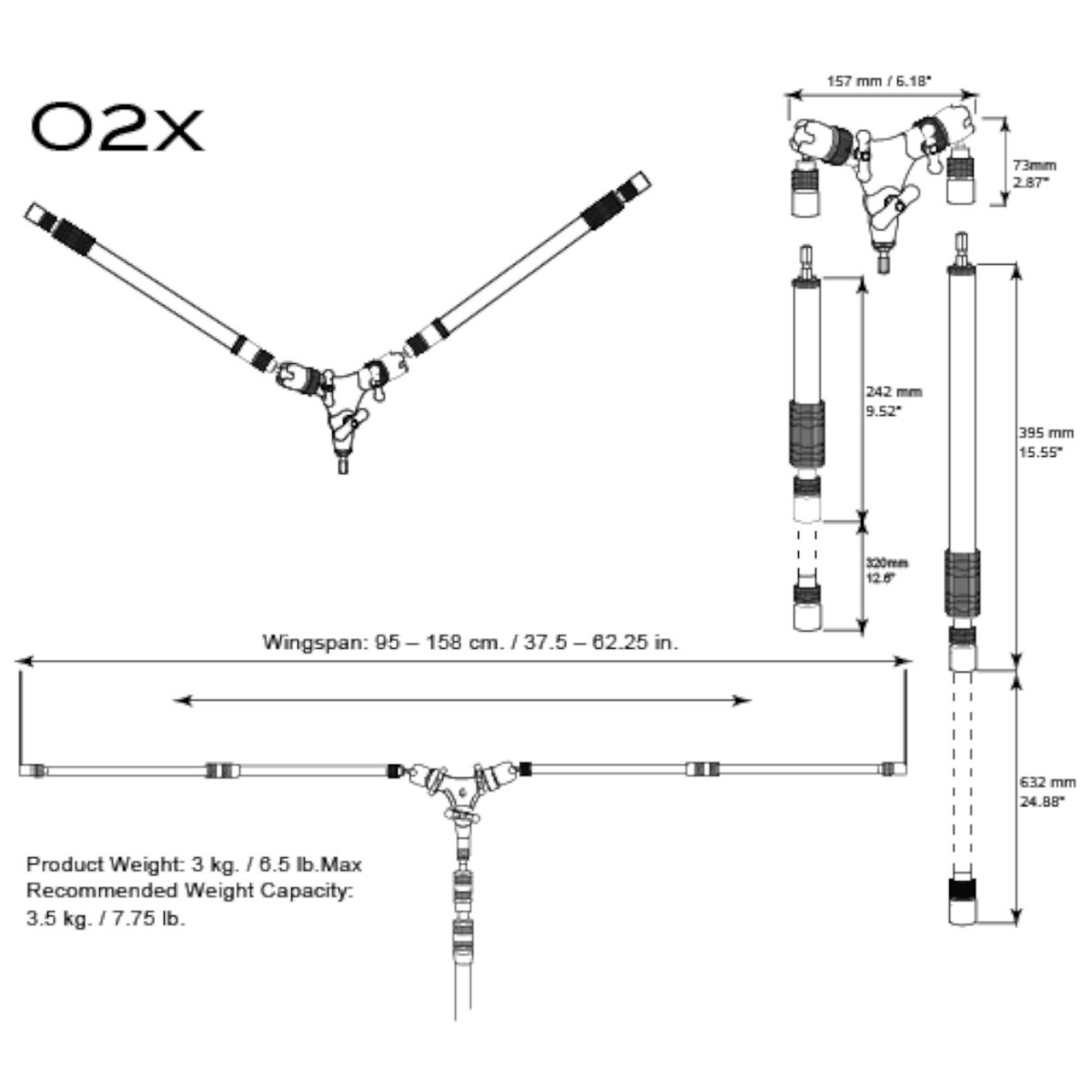 Triad-Orbit O2x Dual Arm Orbital Boom with Interchangeable Arms ...