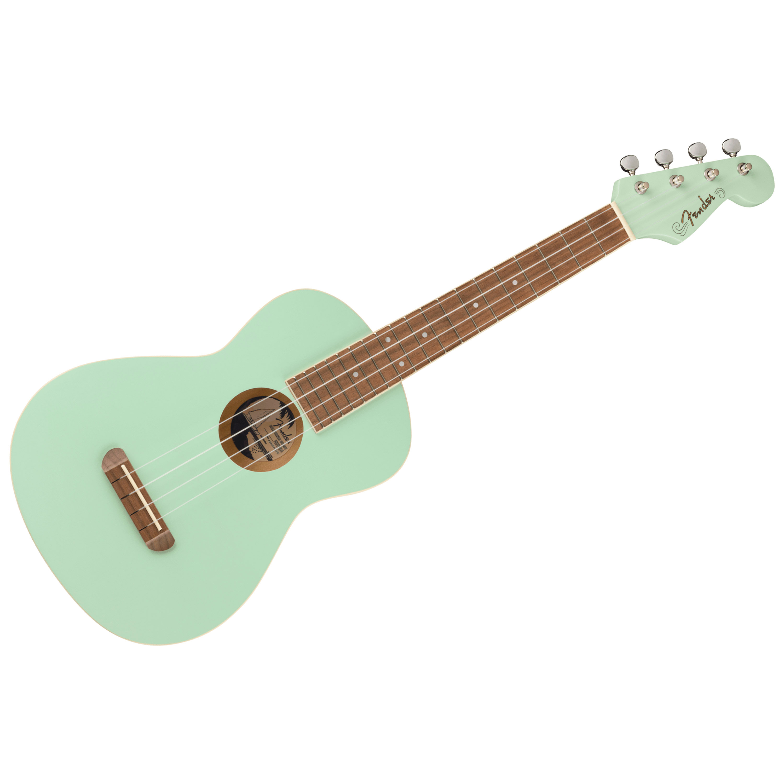 Fender Avalon Tenor Ukulele Surf Green - Ukulélé SonoVente.com