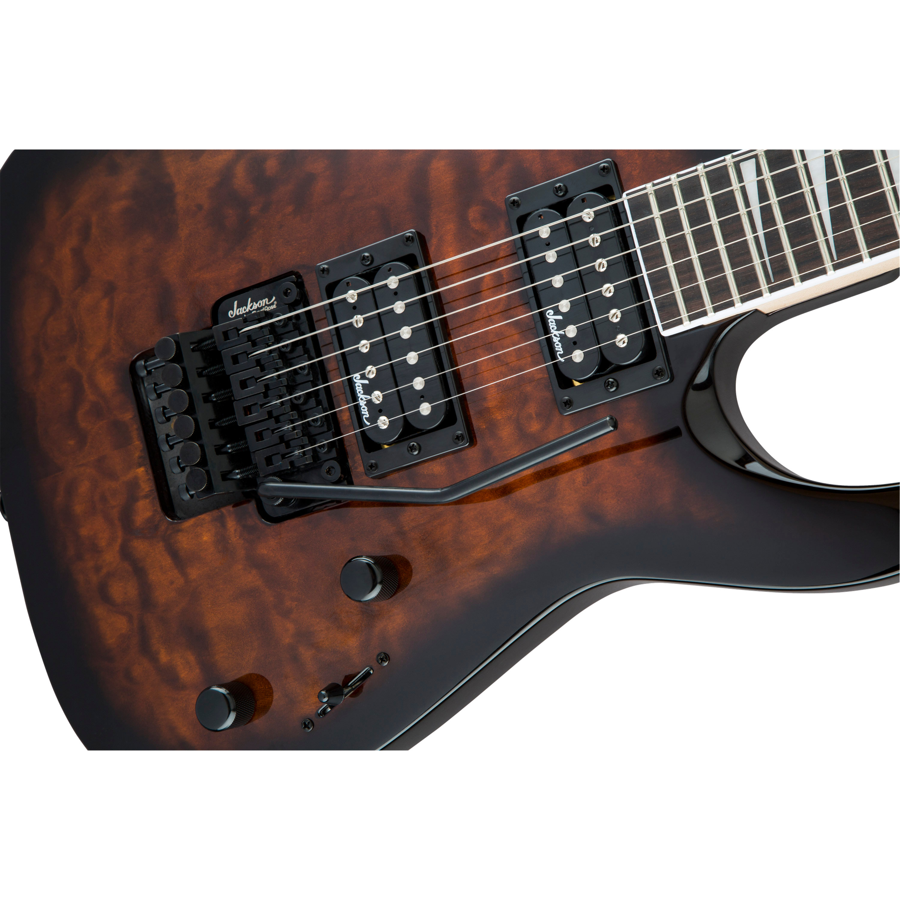 Jackson JS Series Dinky Arch Top JS32Q DKA Dark Sunburst - Guitare ...