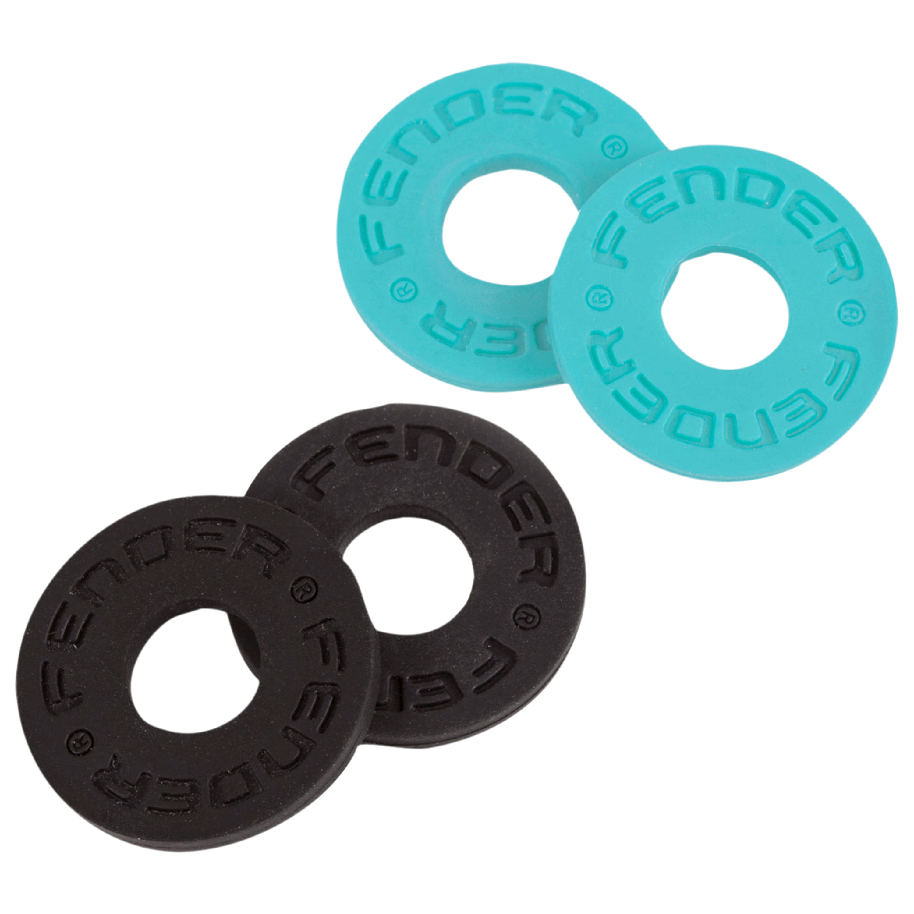 Fender Strap Blocks Black/Daphne Blue (2 paires) - Sangle guitare ...