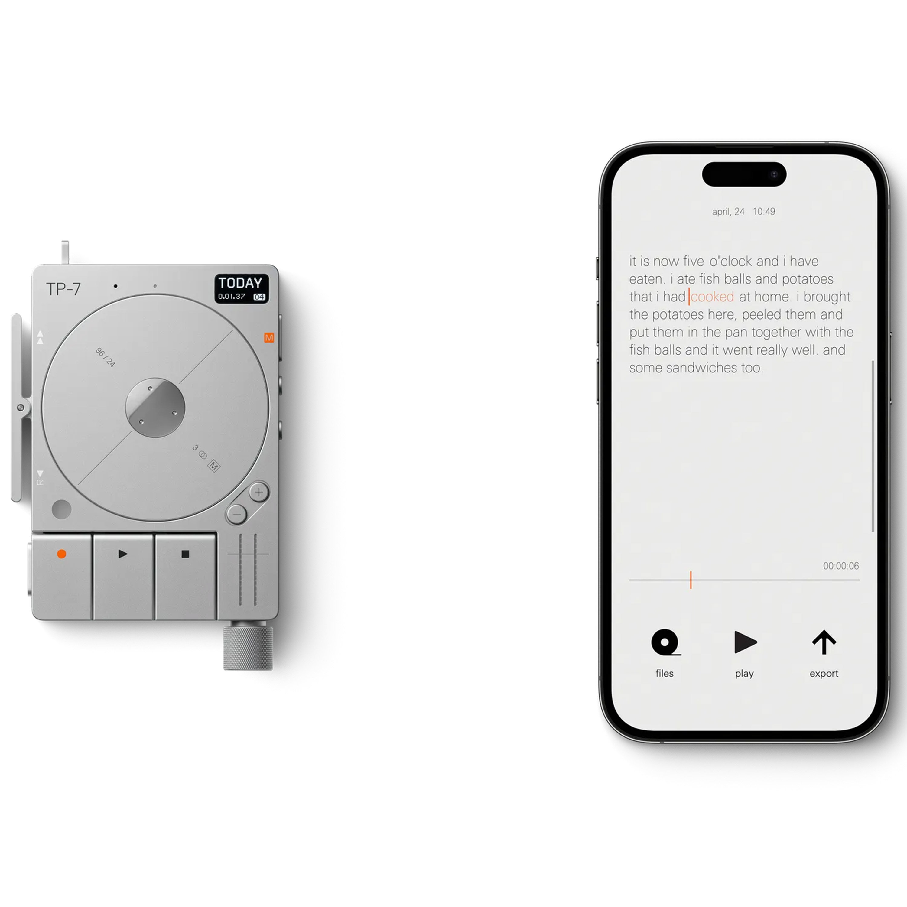 Teenage Engineering TP-7 - Enregistreur portable SonoVente.com