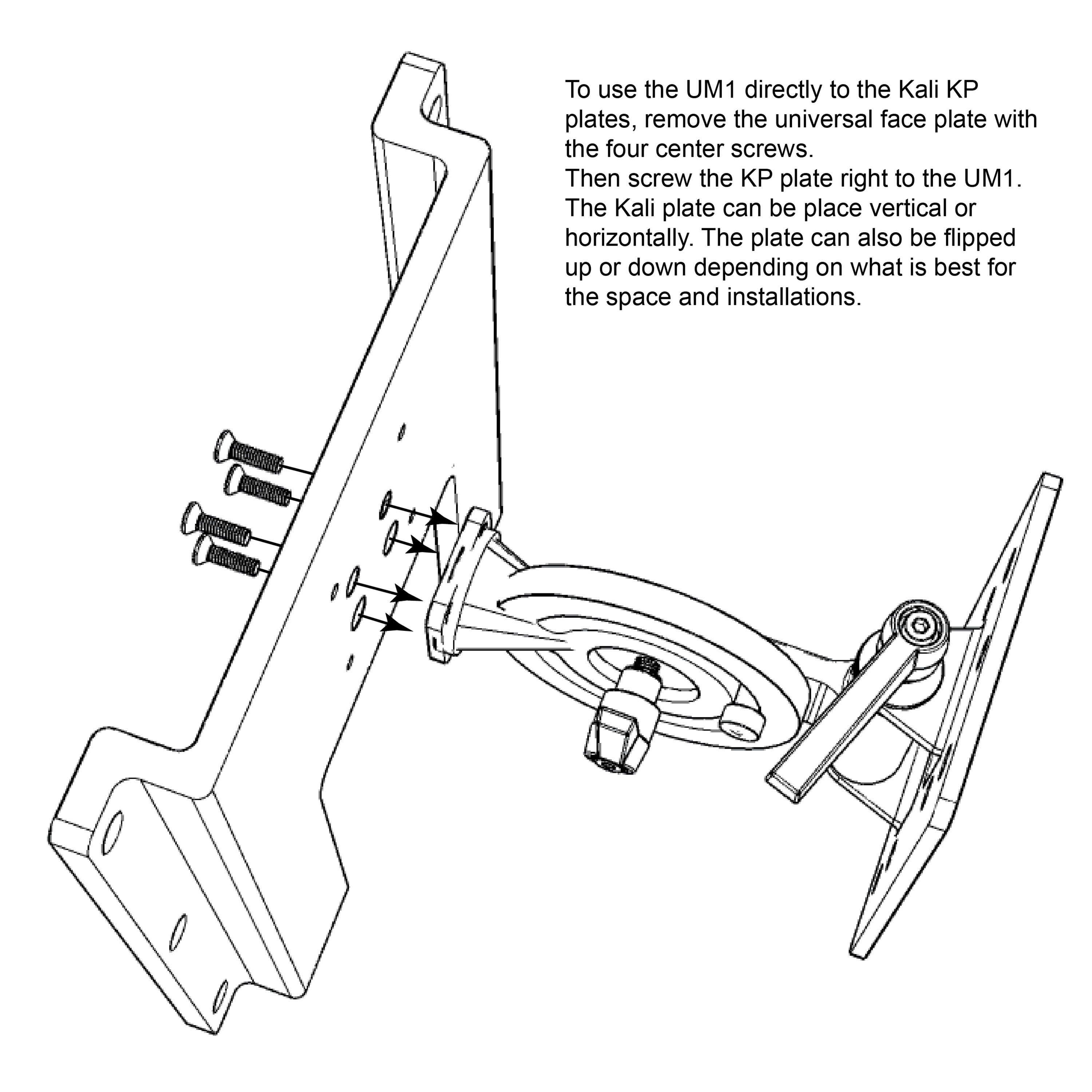 Triad-Orbit SM-KP5 Speaker Mounting Adapter Plate for Kali Audio IN-5 ...