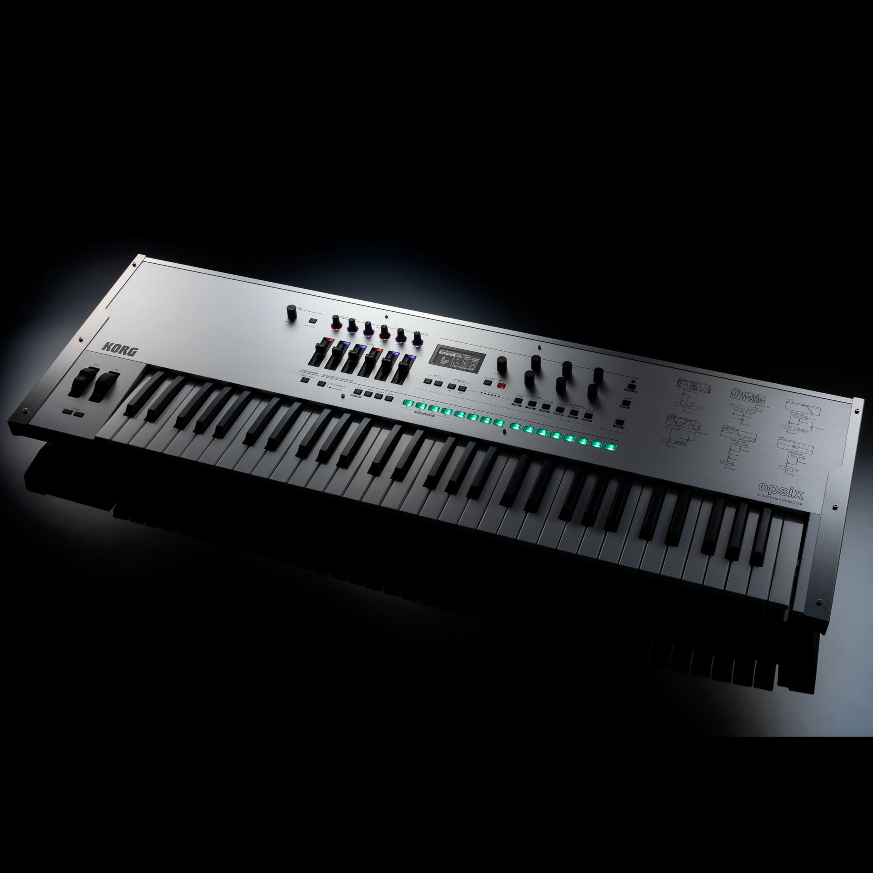 Korg OPSIX-SE-P édition Platinum + Hard case - Synthétiseur SonoVente.com