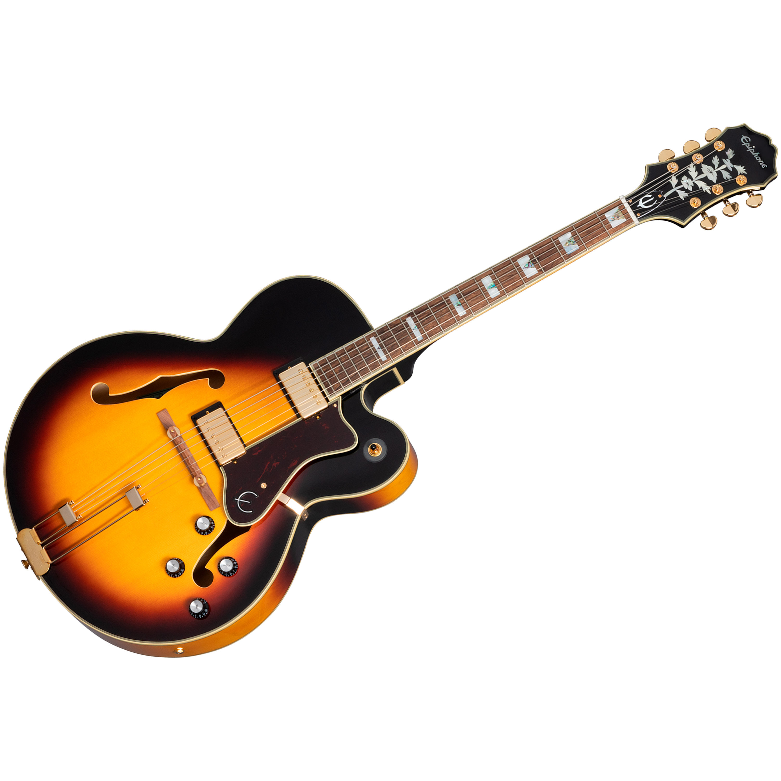 Epiphone Broadway Vintage Sunburst - Guitar Hollow Body SonoVente.com - en