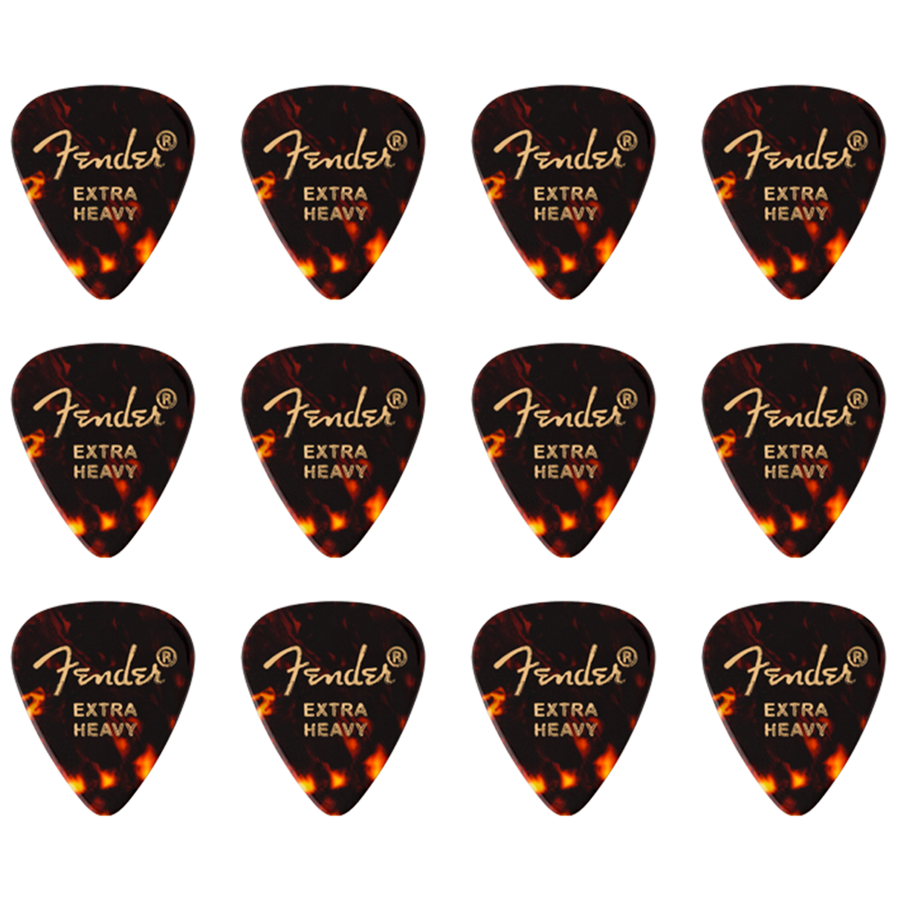 Fender Classic 351 Extra Heavy Tortoise Shell (Lot de12) - Médiators ...
