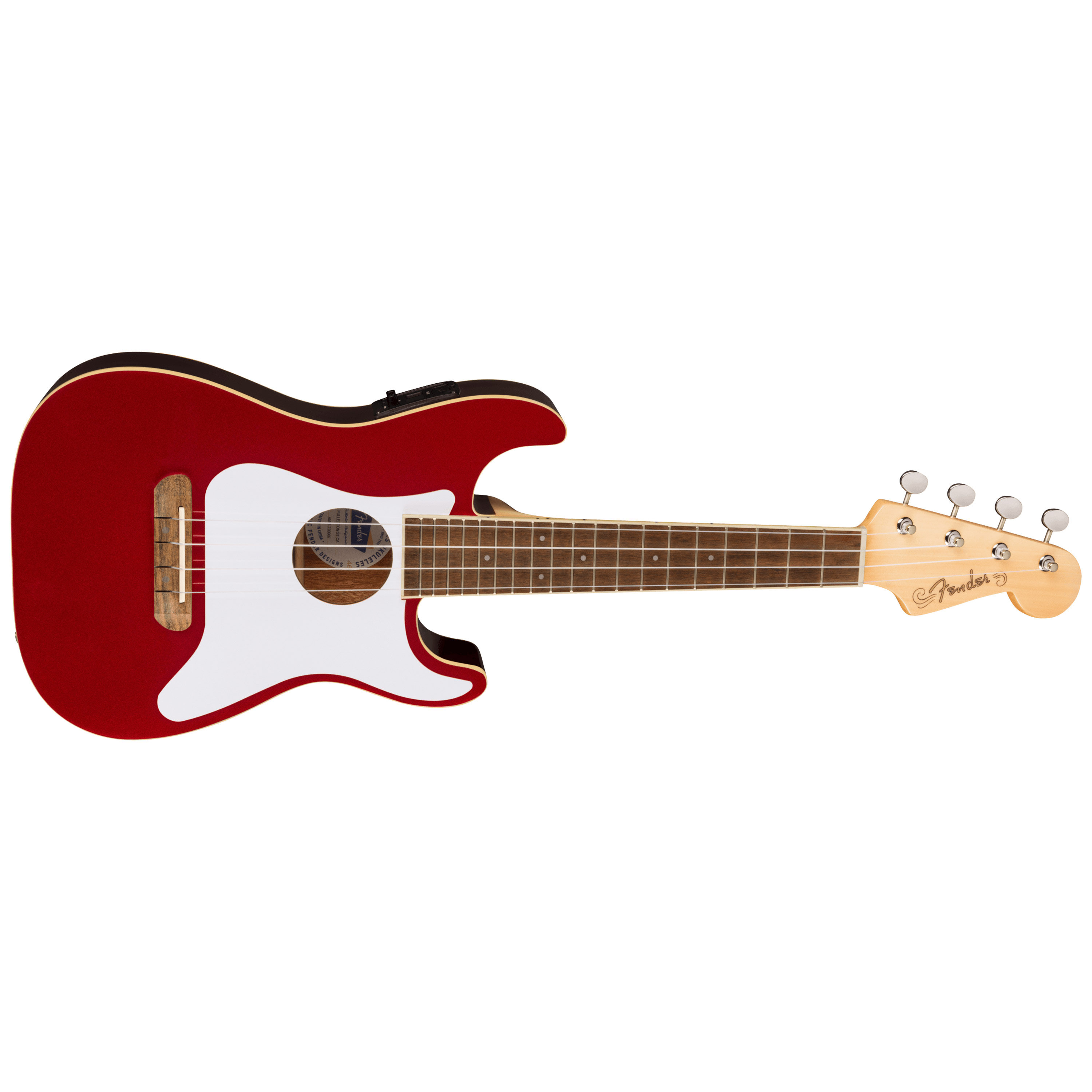 Fender Fullerton Strat Uke Candy Apple Red - Ukulélé SonoVente.com