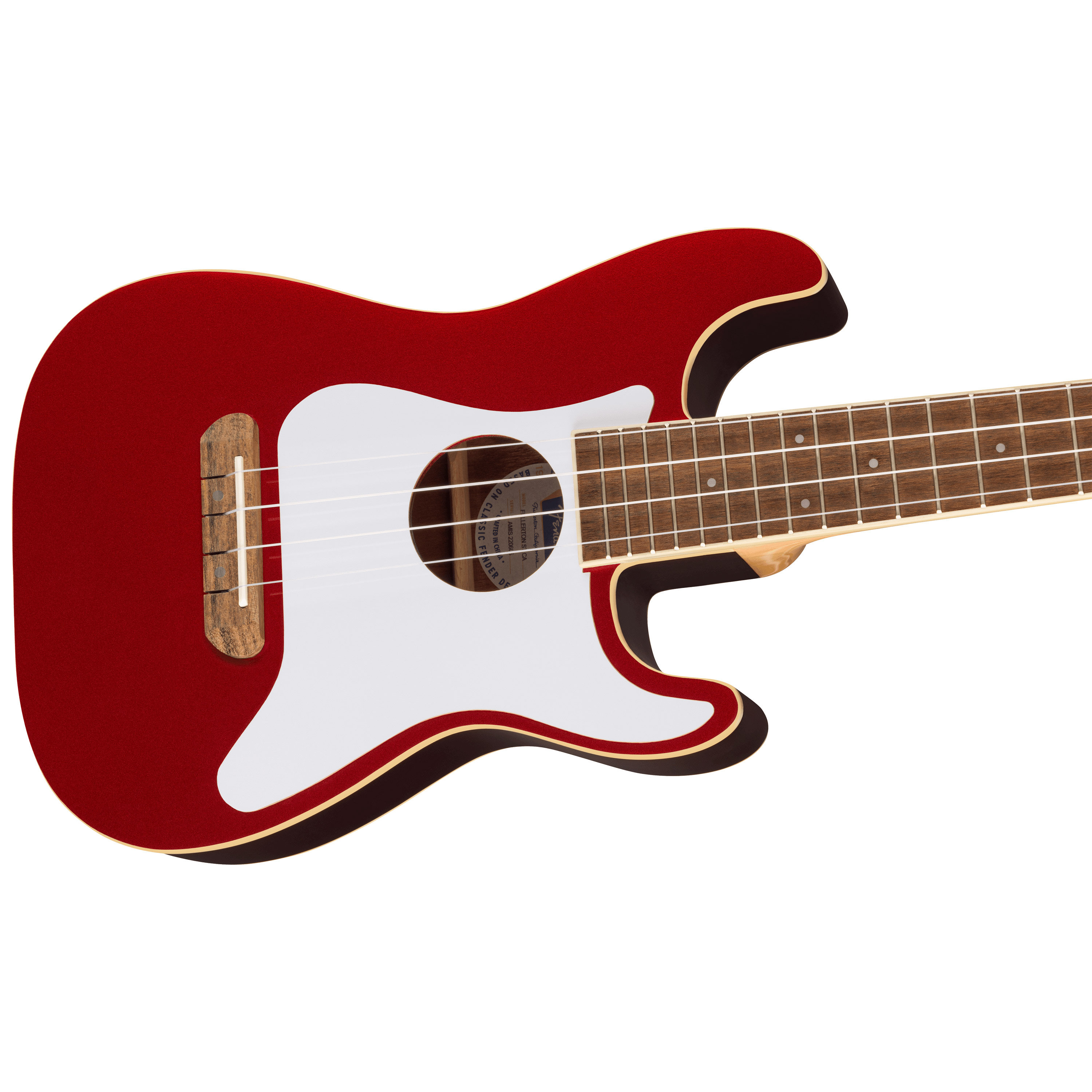 Fender Fullerton Strat Uke Candy Apple Red - Ukulélé SonoVente.com