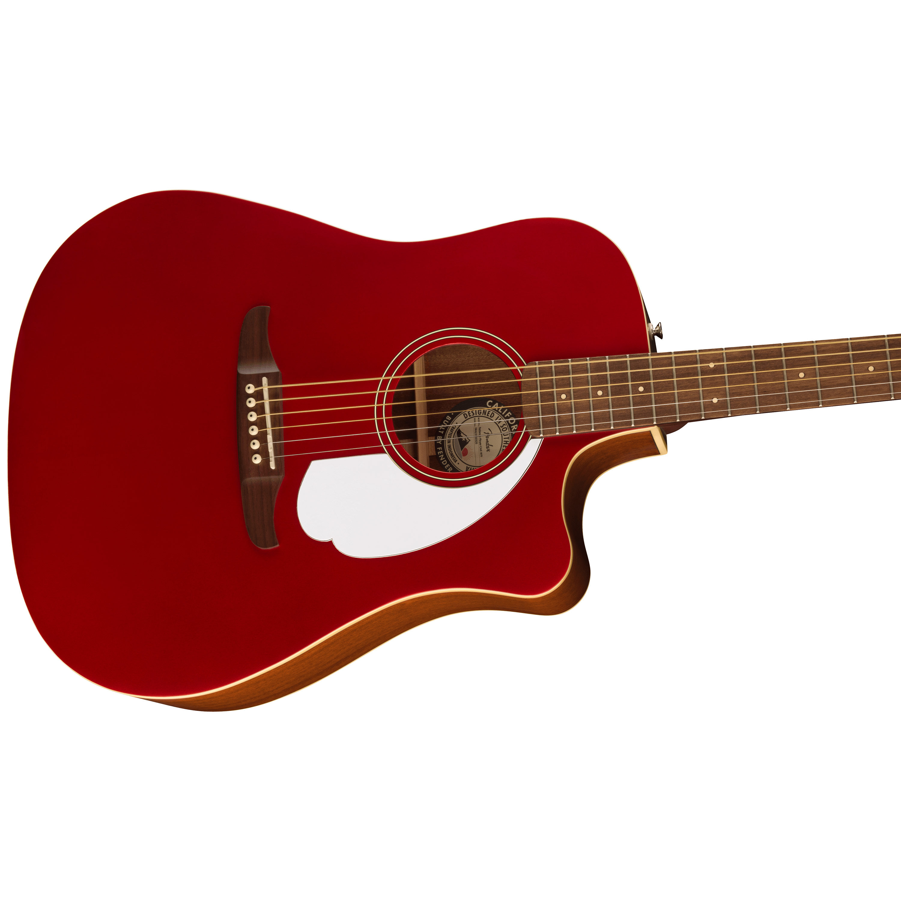 Fender Redondo Player Candy Apple Red - Guitare folk électro SonoVente.com