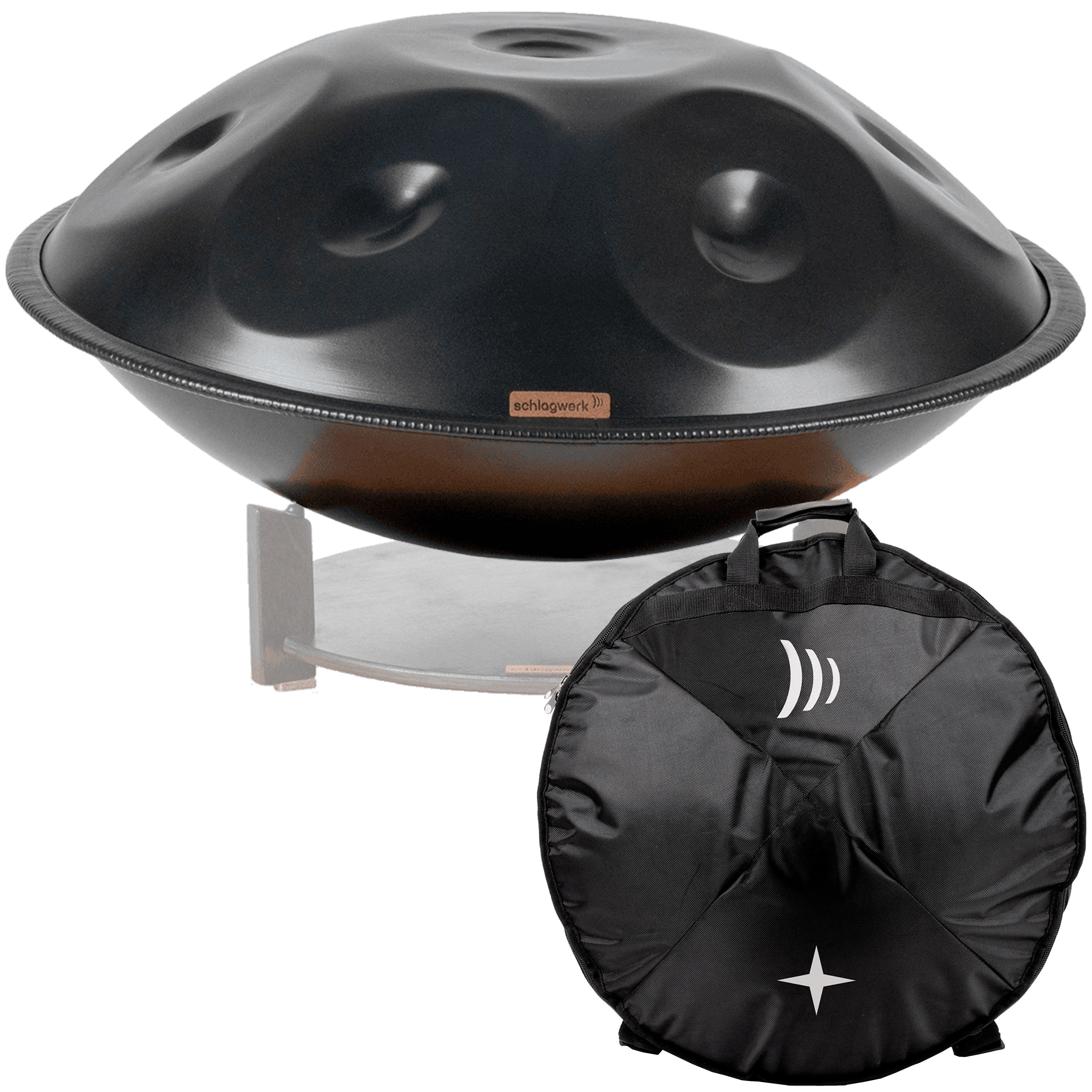 Schlagwerk HP8D7 Celtic Handpan Ré mineur 7e de dominante + Housse ...