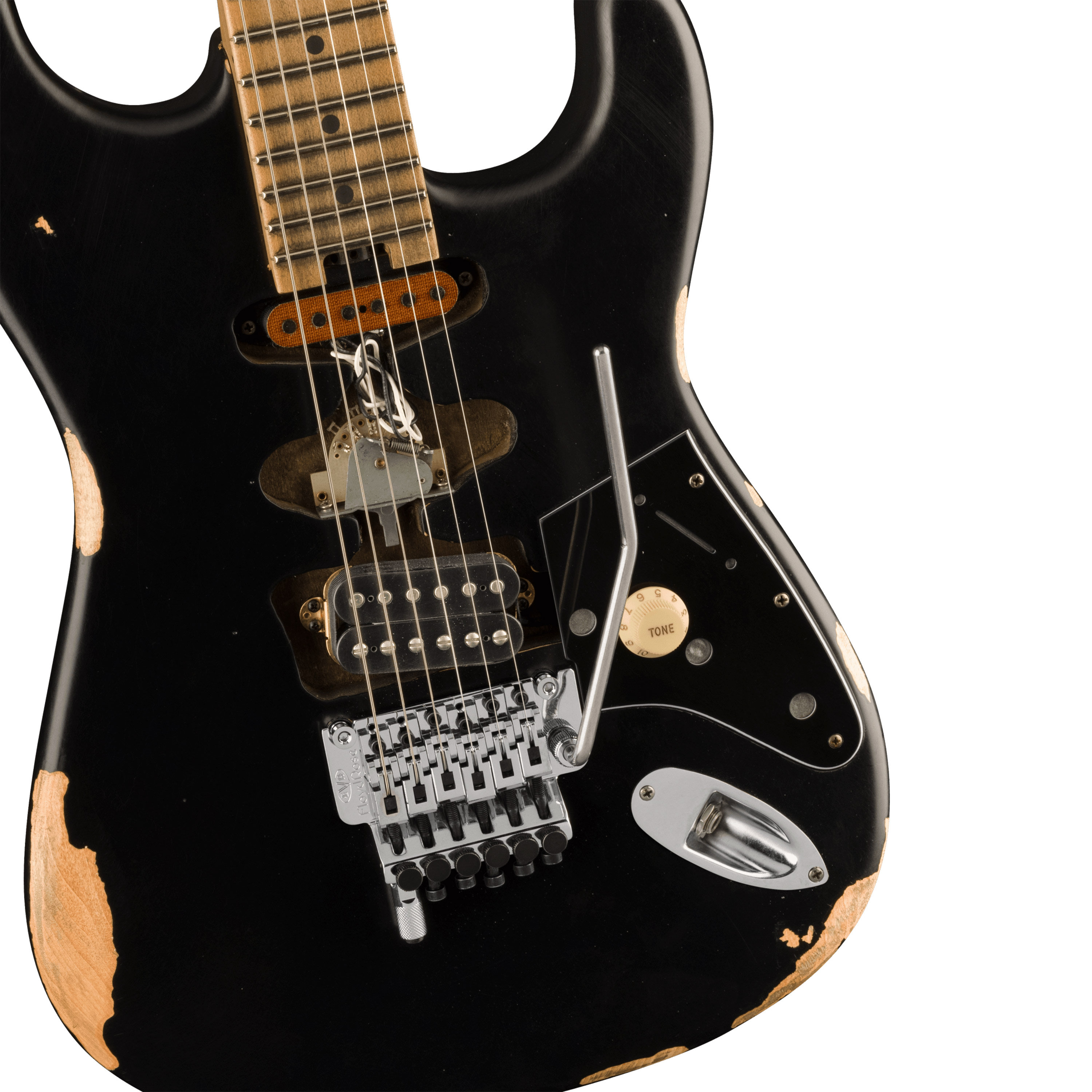 EVH Frankenstein Relic Black - Guitare métal / moderne SonoVente.com