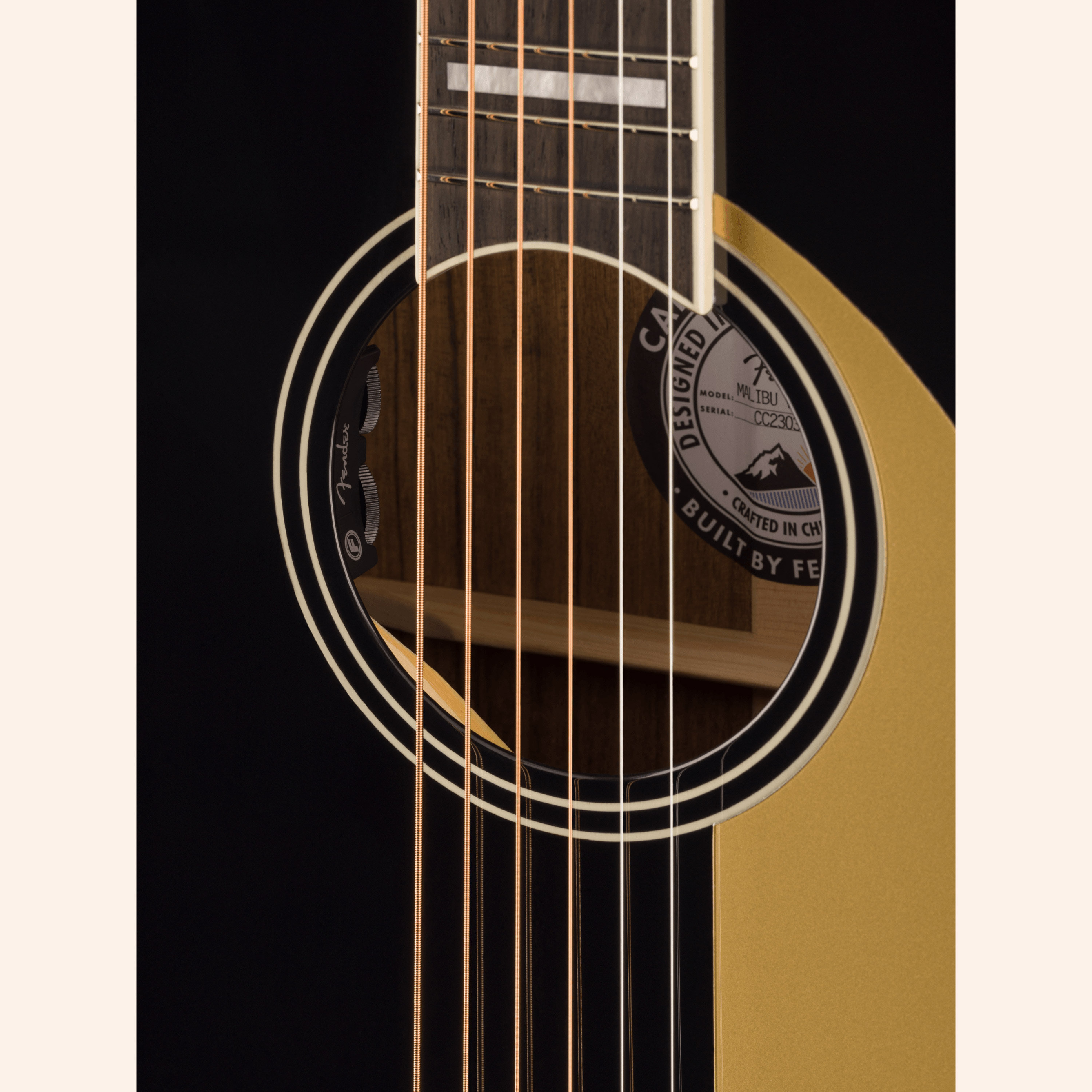 Fender Malibu Vintage Black - Guitare folk électro SonoVente.com
