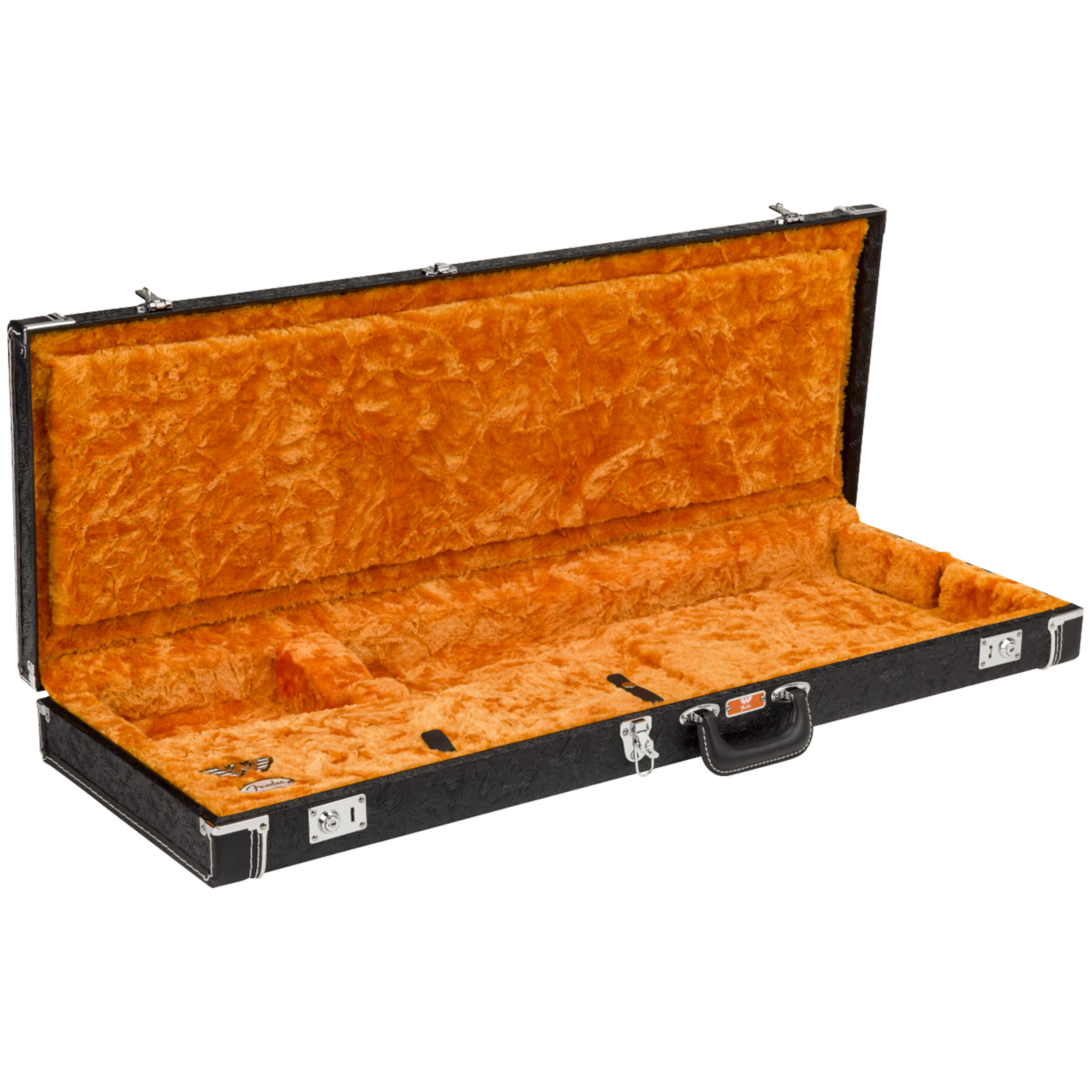 Fender Waylon Jennings Strat/Tele Case, Black Tooled Leather - Housses ...