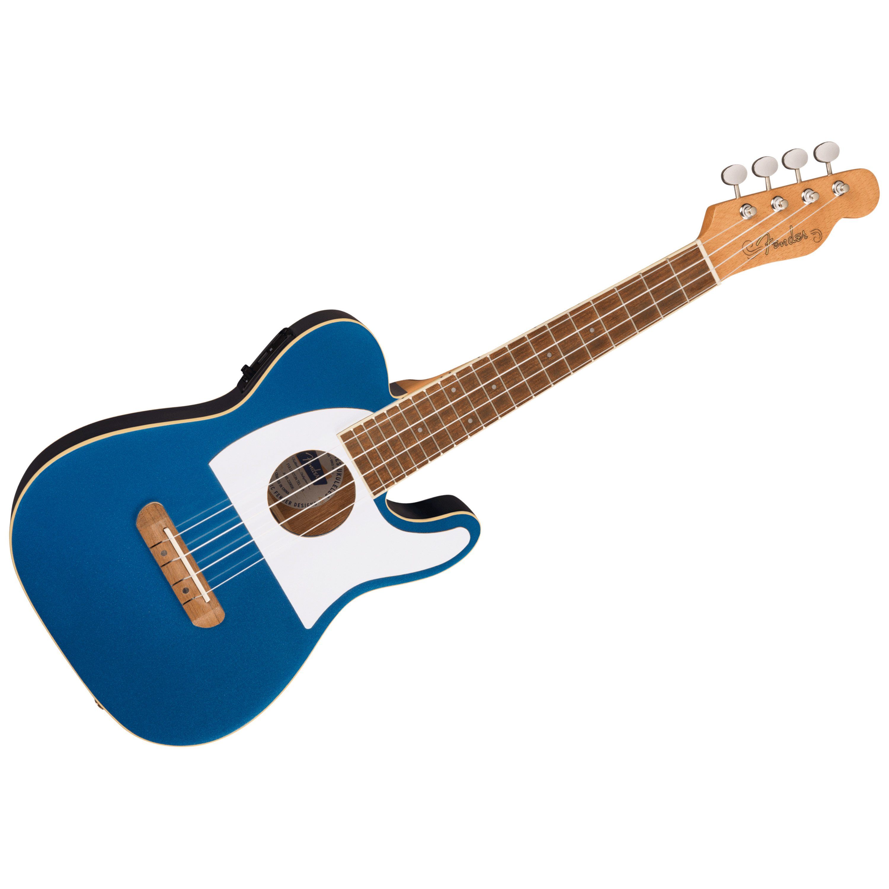 Fender Fullerton Telecaster Concert Ukulélé, Lake Placid Blue - Ukulélé ...