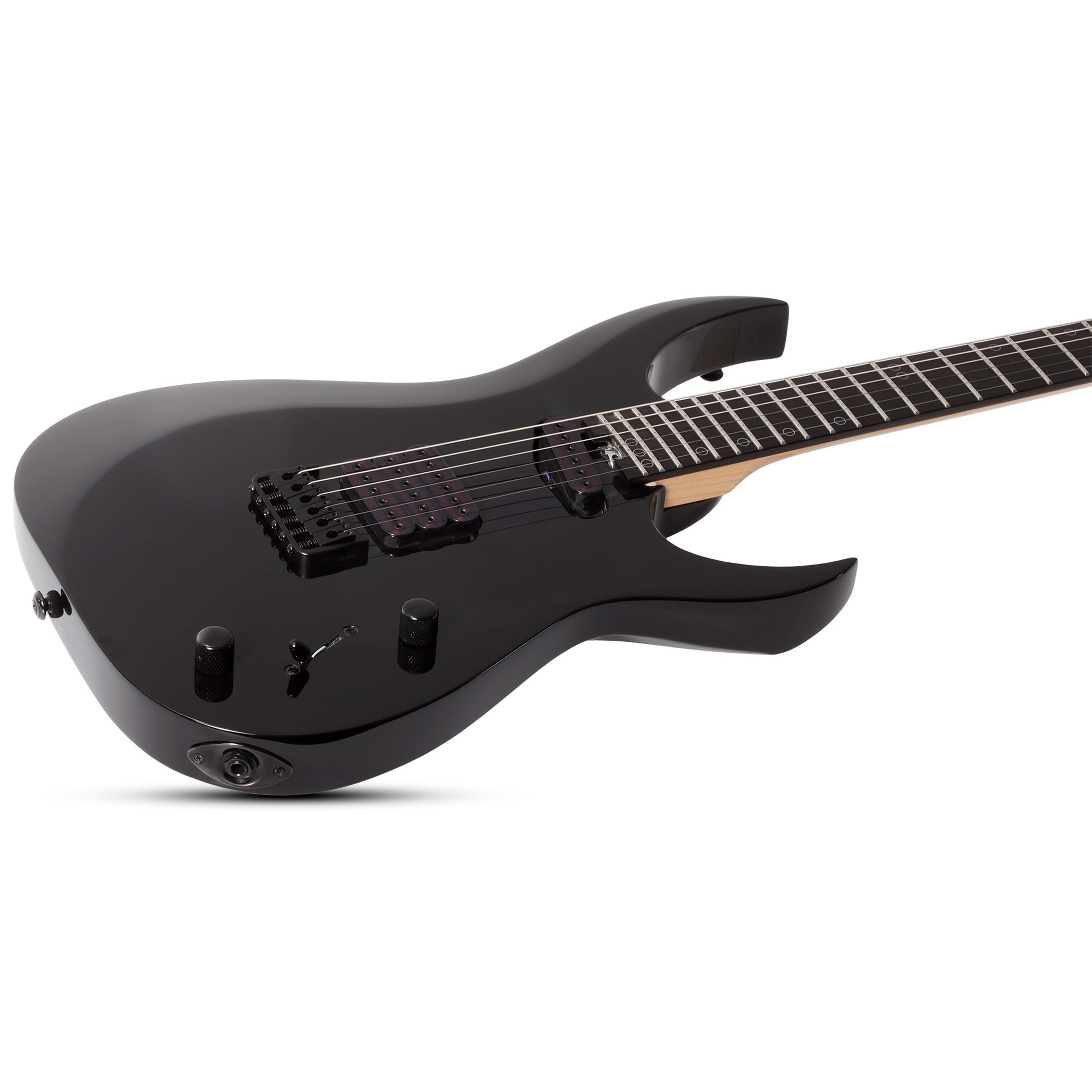 Schecter Sunset-6 Triad Gloss Black - Guitare métal / moderne SonoVente.com