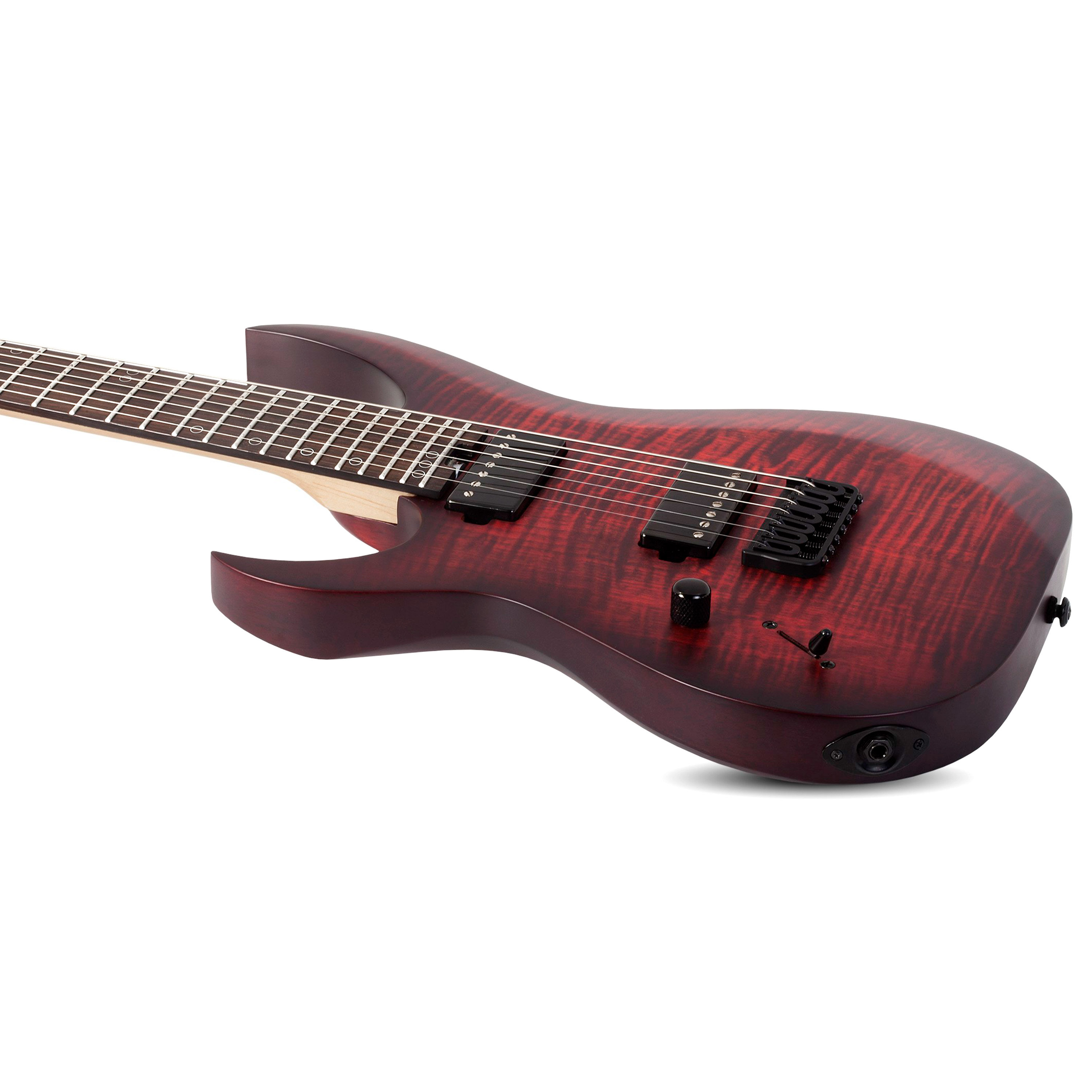 Schecter Sunset-7 Extreme LH Scarlet Burst (modèle gaucher) - Guitare ...