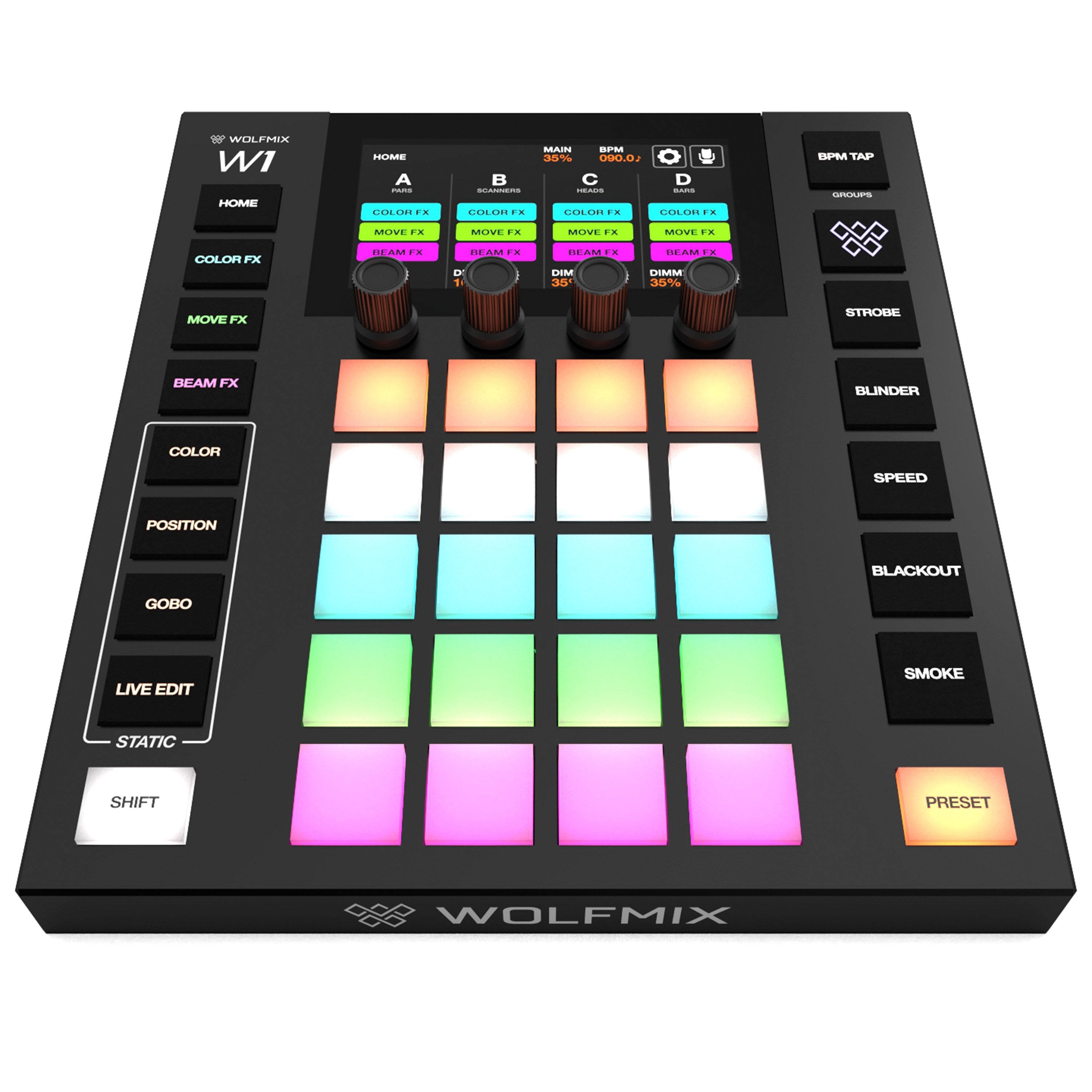 Wolfmix Wolfmix W1 MK2 - Contrôleur DMX SonoVente.com