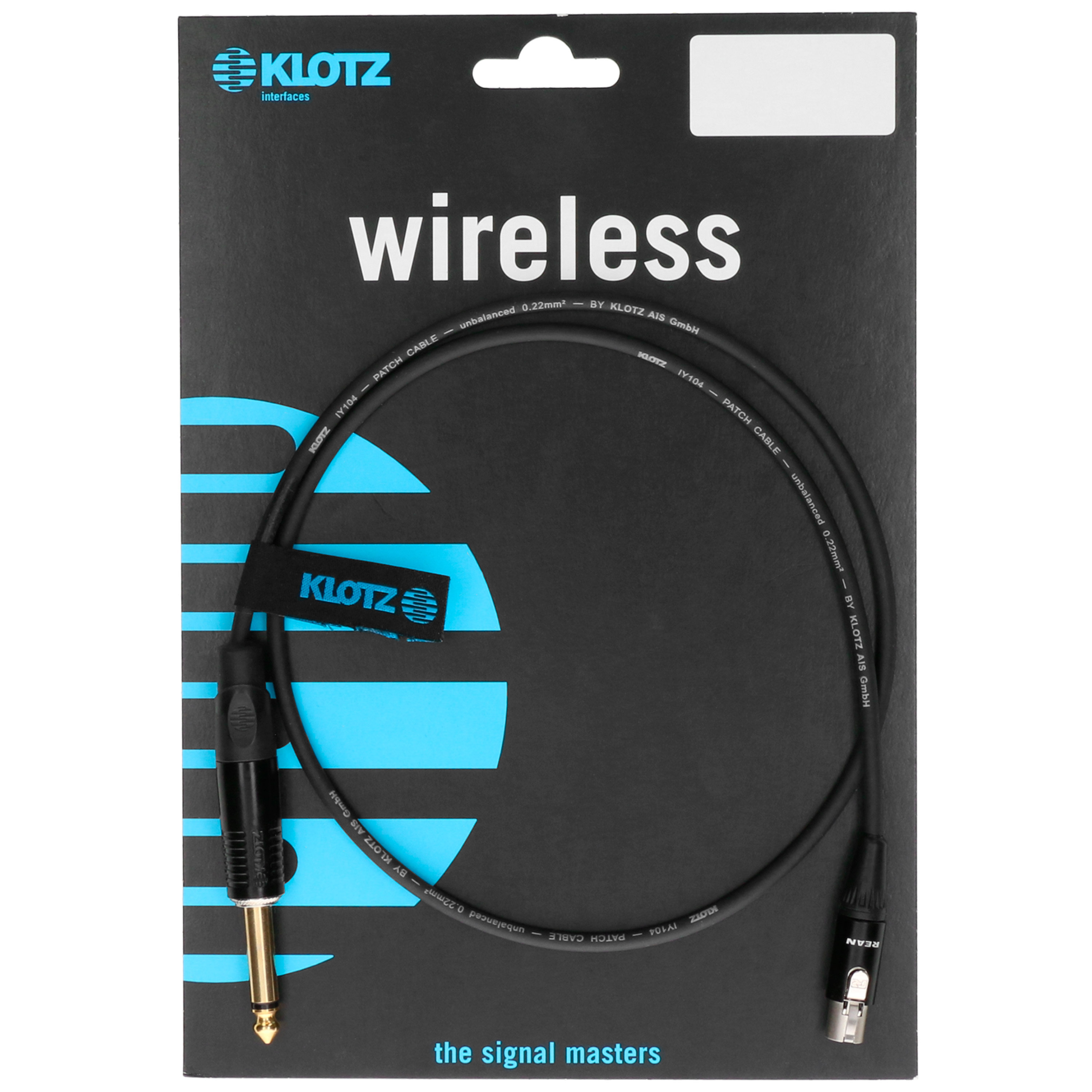 Klotz KSH-302P - Câble instrument SonoVente.com