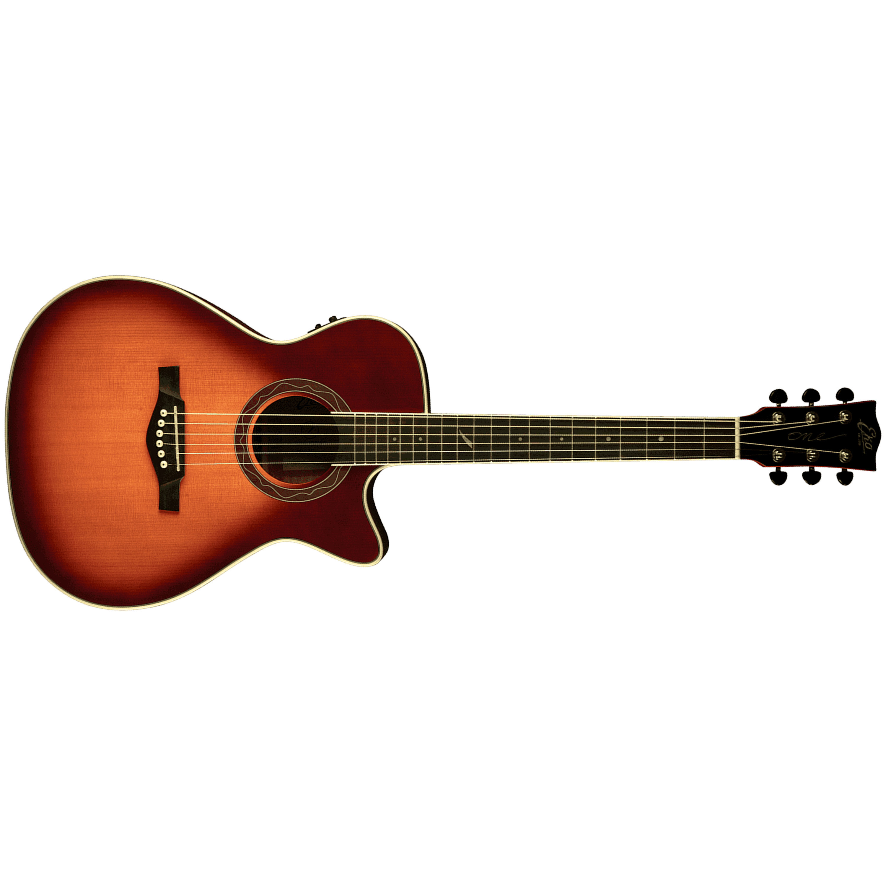 EKO One ST 018 CW Acoustique EQ ETS Vintage Burst - Guitare folk électro SonoVente.com