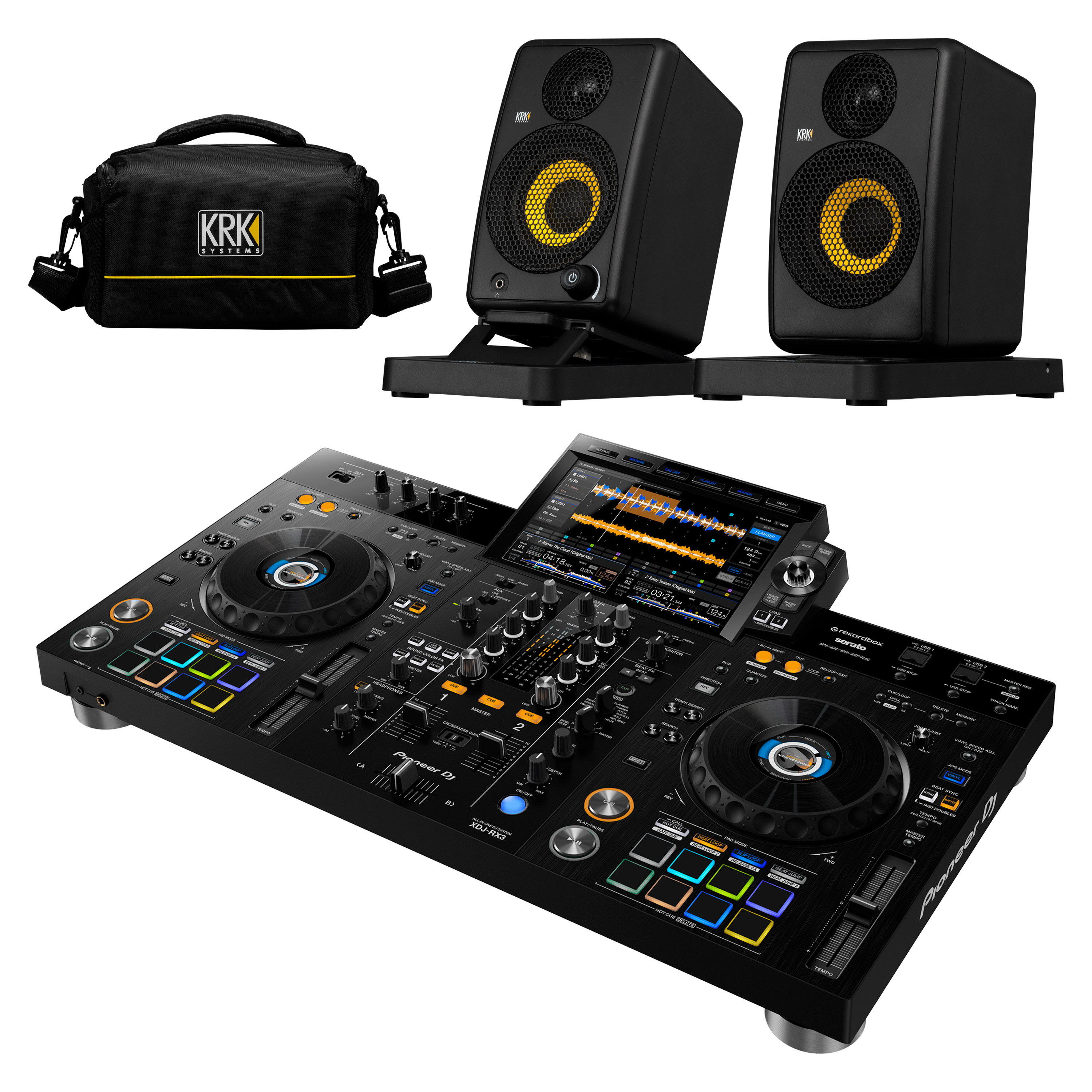 Pioneer DJ Pack XDJ-RX3 + Monitoring GO AUX 3 - Contrôleur DJ autonome ...