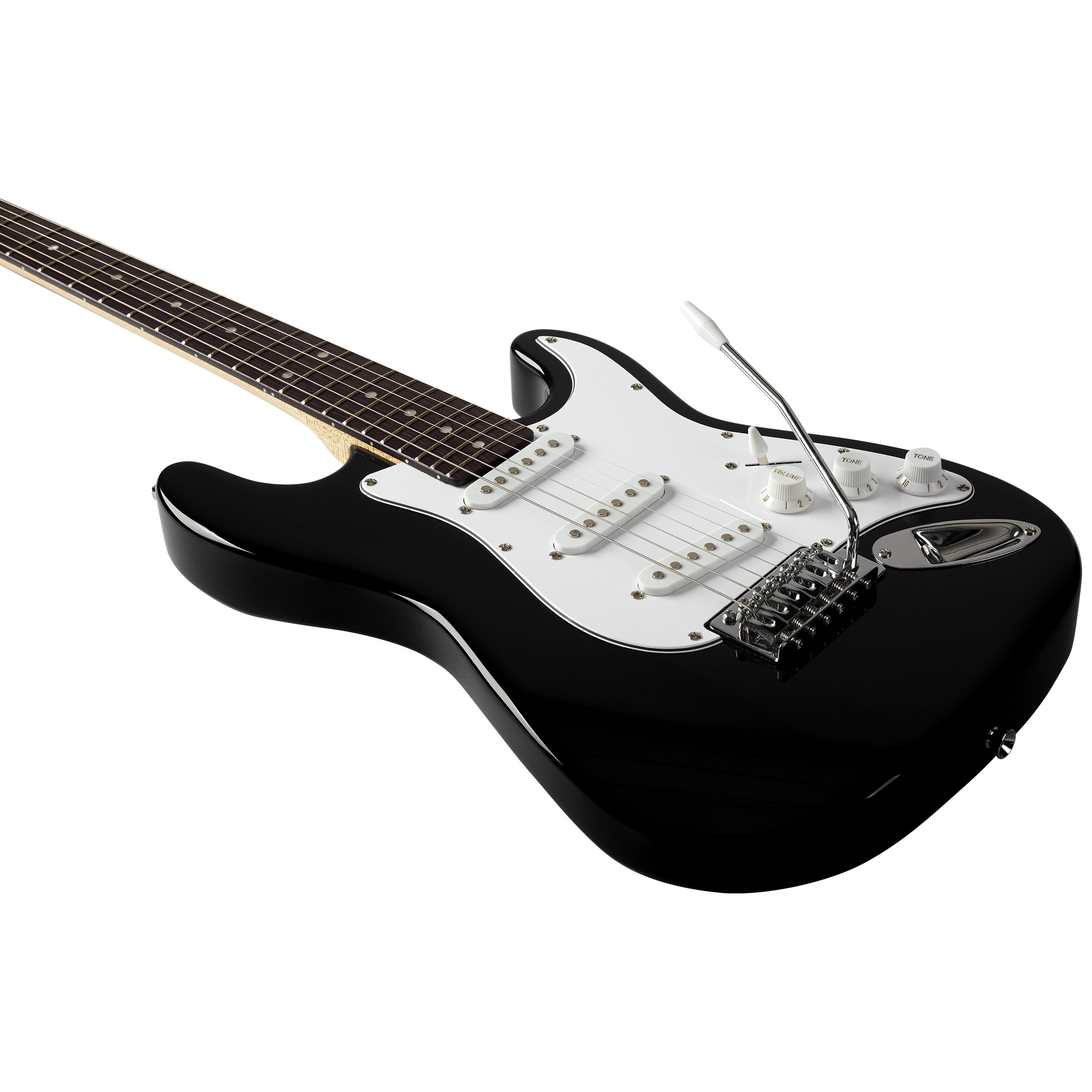 EKO S-100 3/4 Black - Guitare forme ST SonoVente.com