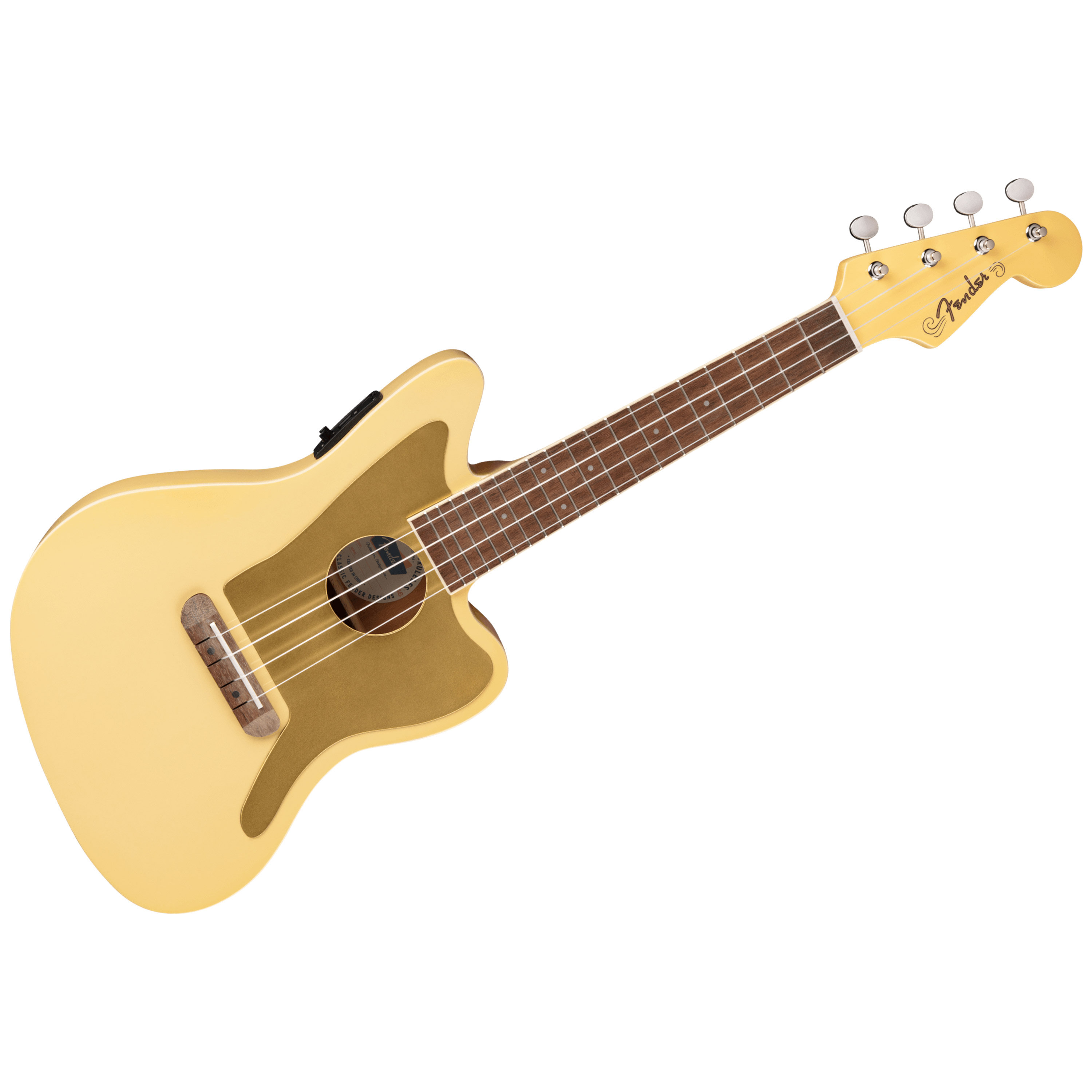 Fender LTD Fullerton JazzMaster UKE, Vintage White - Ukulélé SonoVente.com