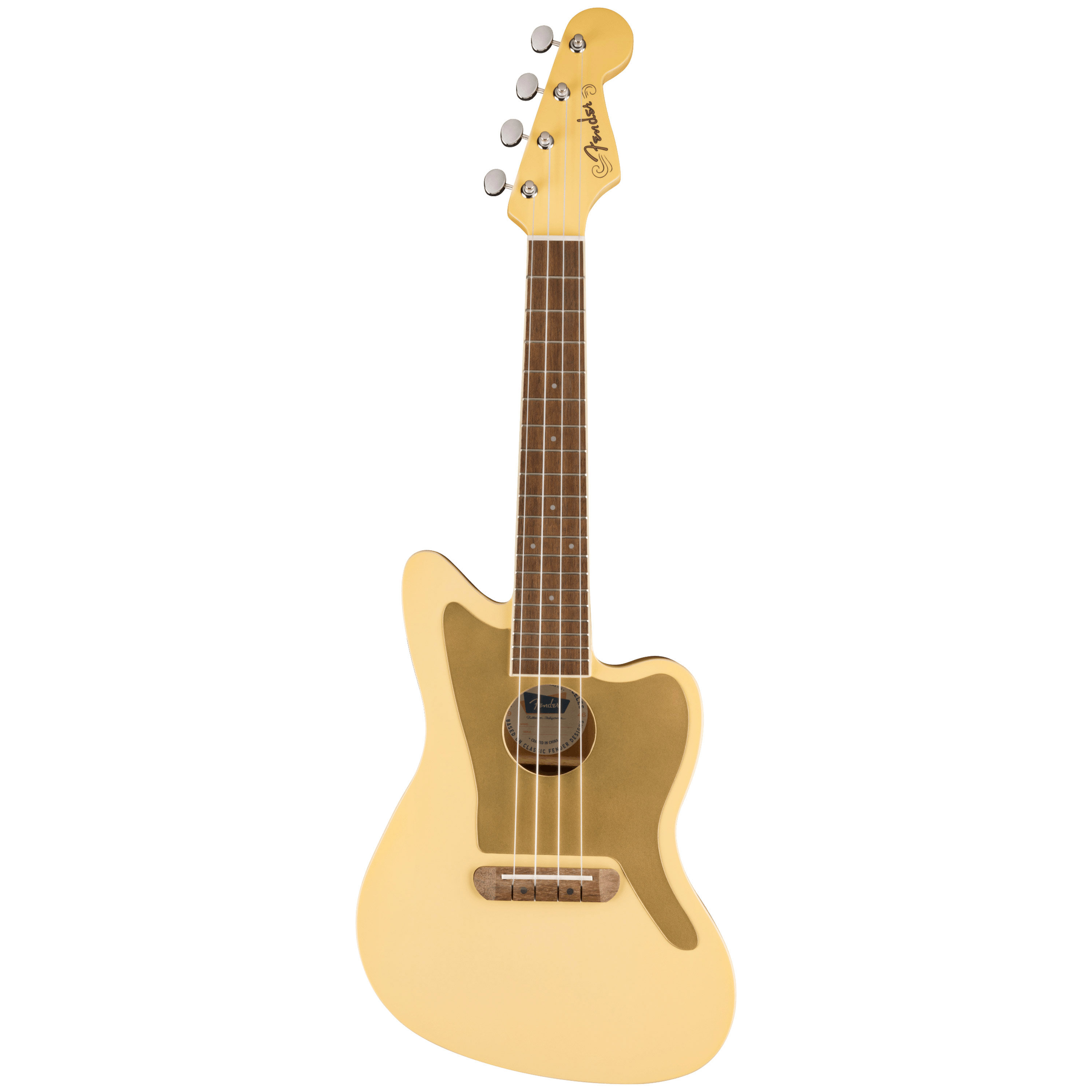 Fender LTD Fullerton JazzMaster UKE, Vintage White - Ukulélé SonoVente.com