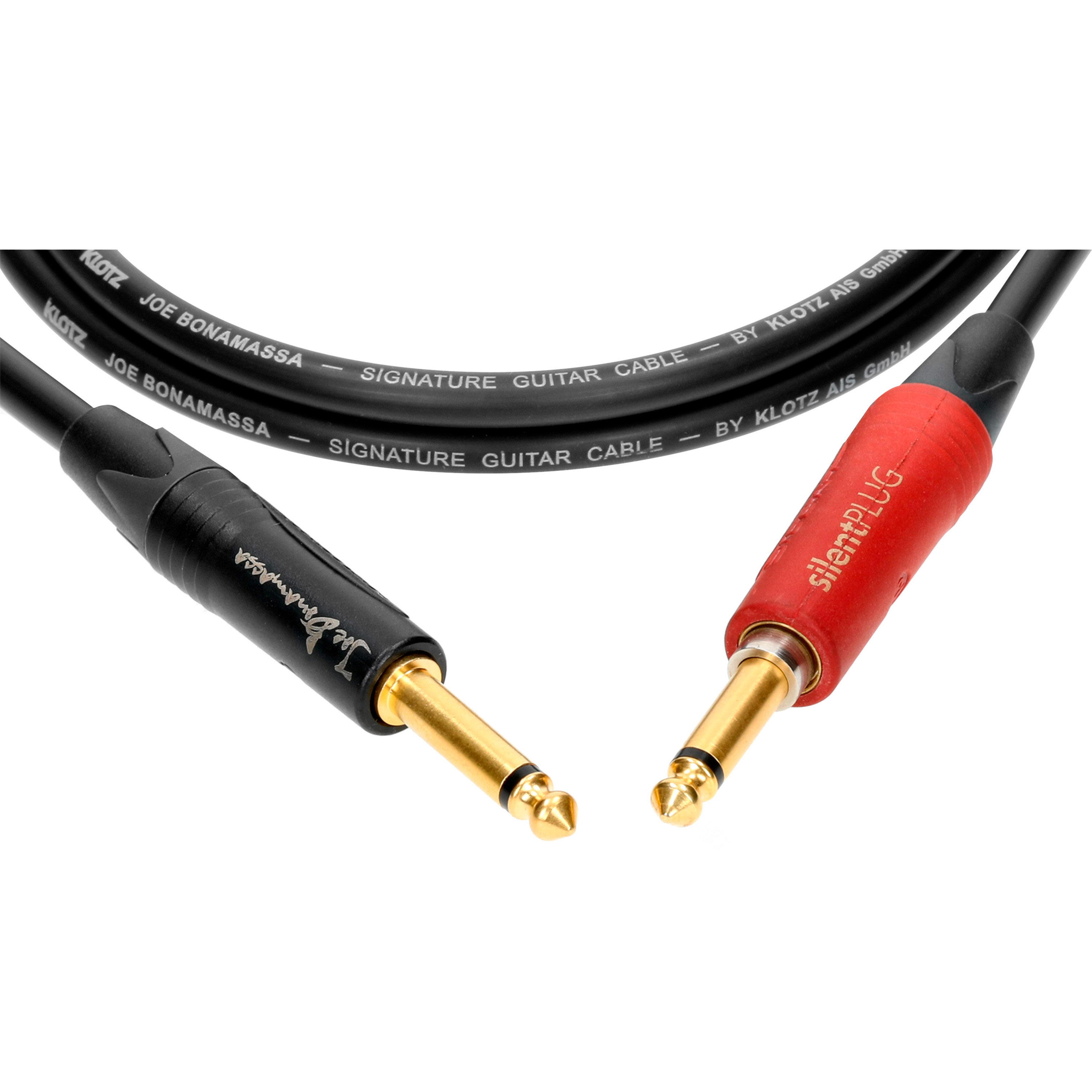 Klotz JBNPSP090 Joe Bonamassa Guitar Cable Jack Mâle TS Jack Mâle TS ...