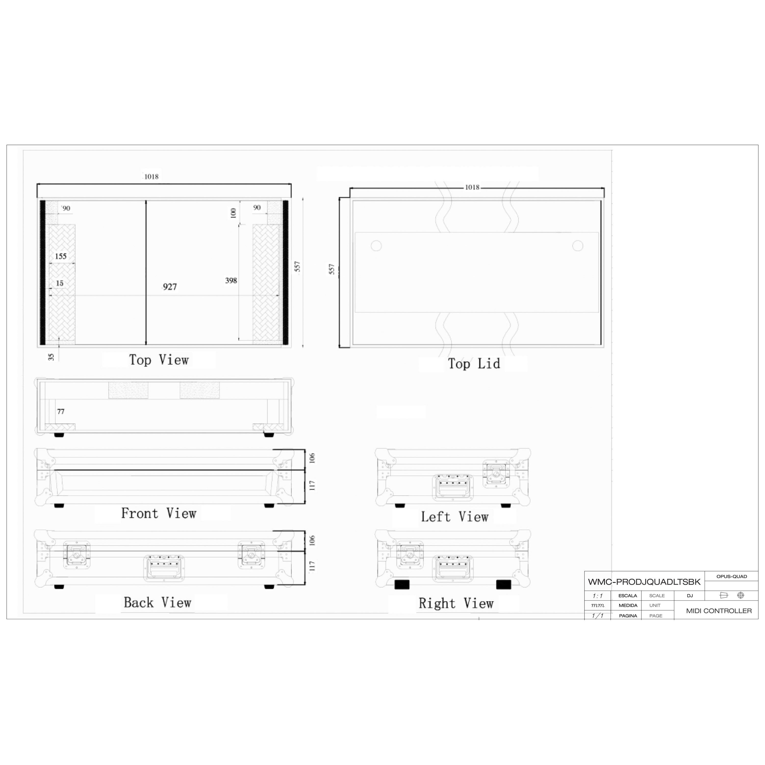 Walkasse Pro Opus quad W LTS Black - Flight Contrôleur USB SonoVente.com