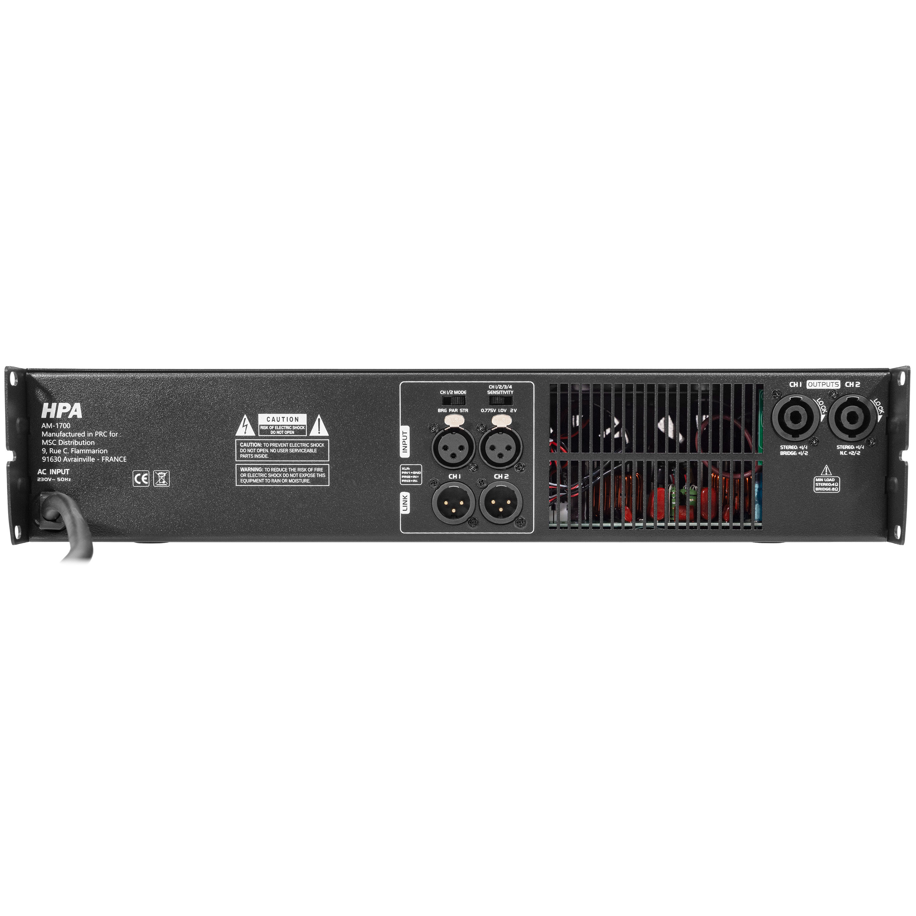 HPA AM-1700 - Amplificateur sonorisation SonoVente.com