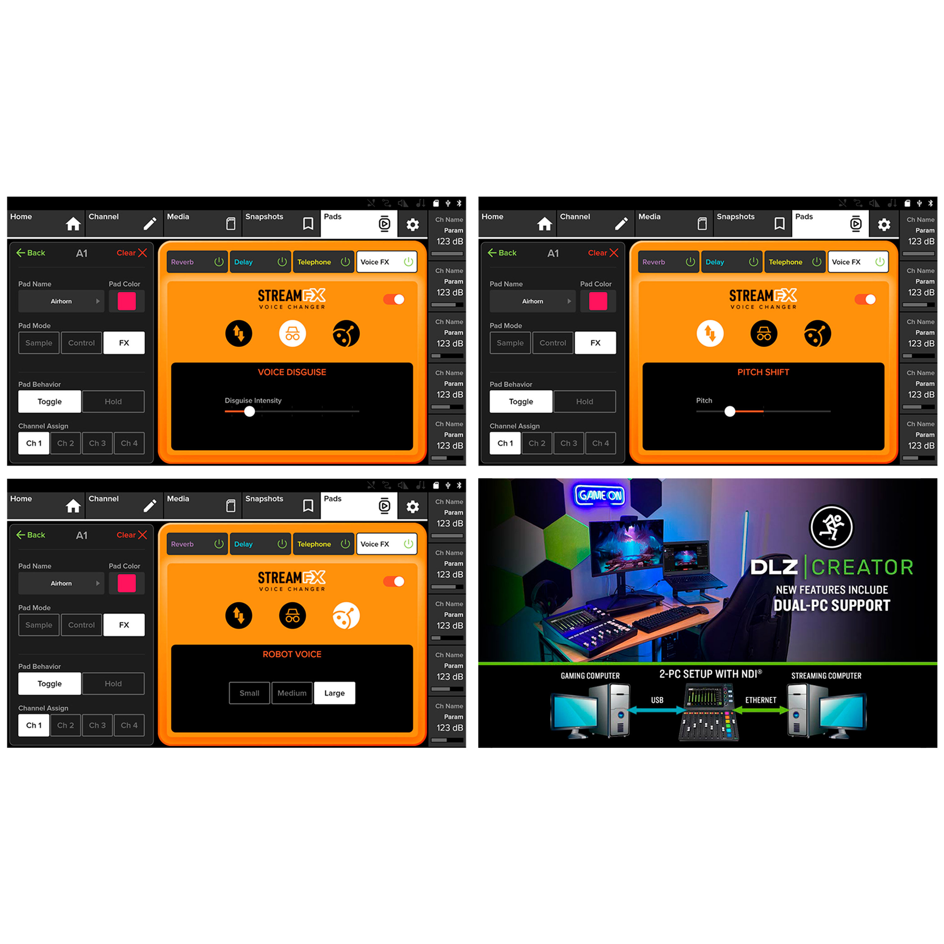Mackie DLZ Creator XS - Materiel streaming SonoVente.com