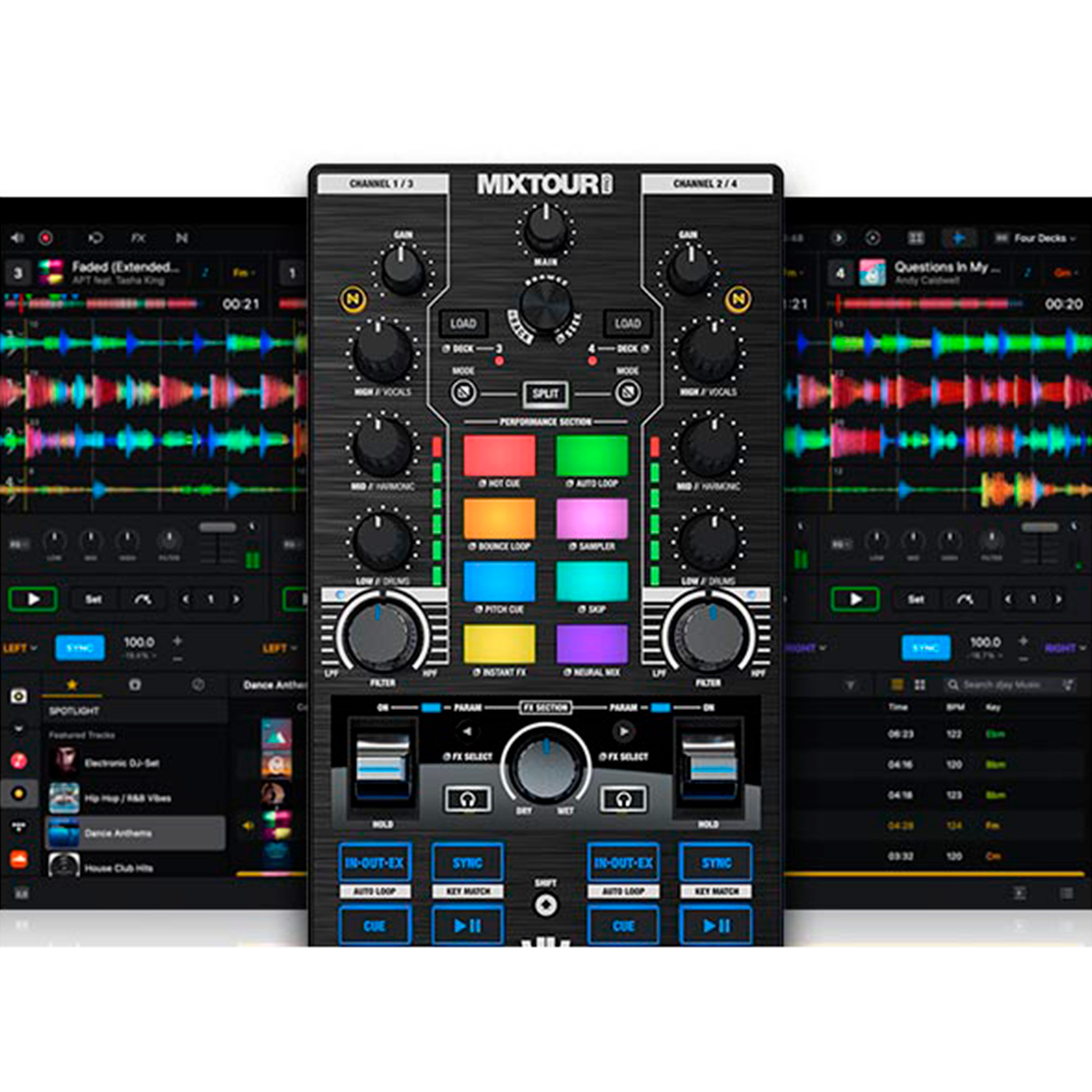 Reloop Mixtour PRO - Contrôleur DJ USB SonoVente.com