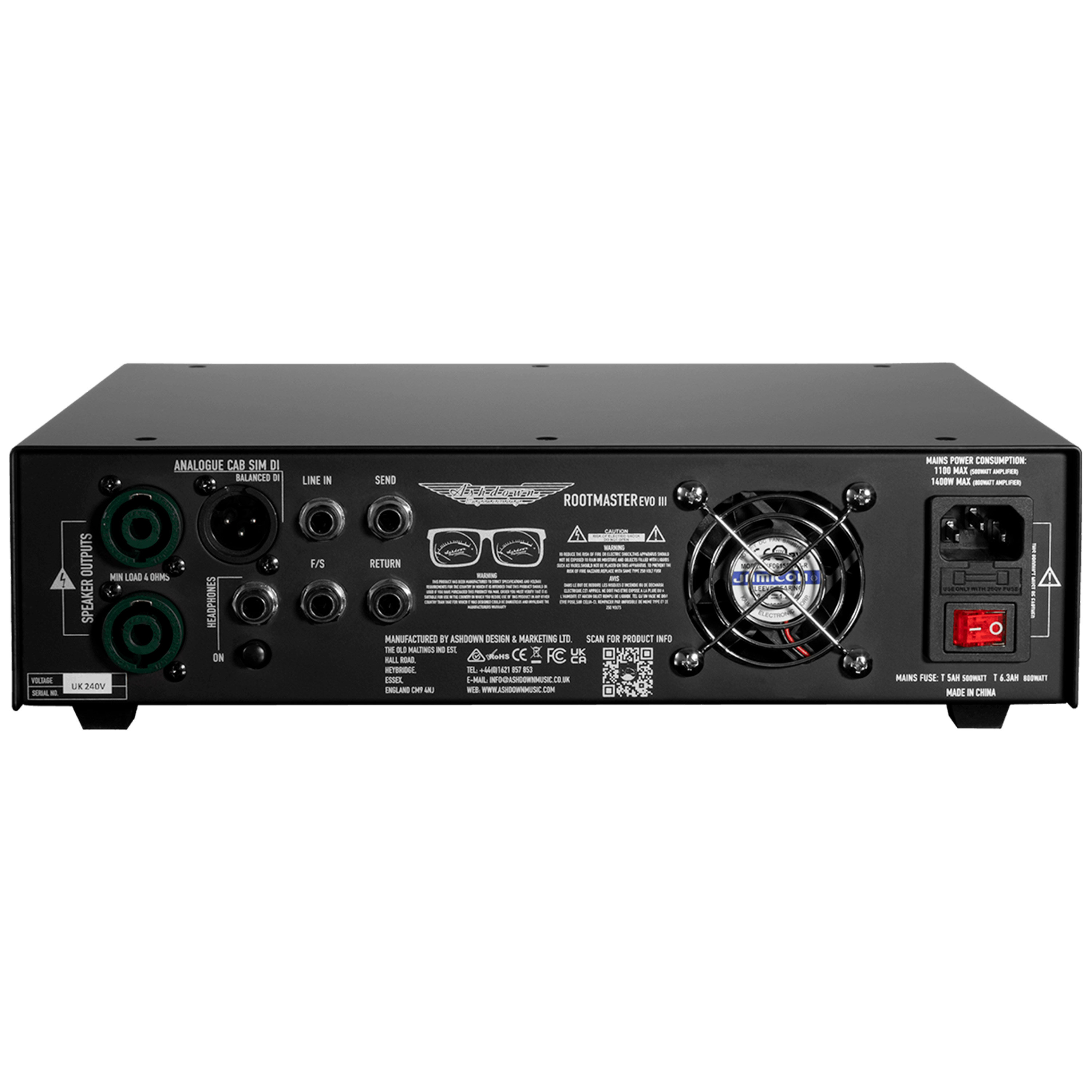 Ashdown Rootmaster RM-800-EVO-III - Tête d'ampli basse SonoVente.com