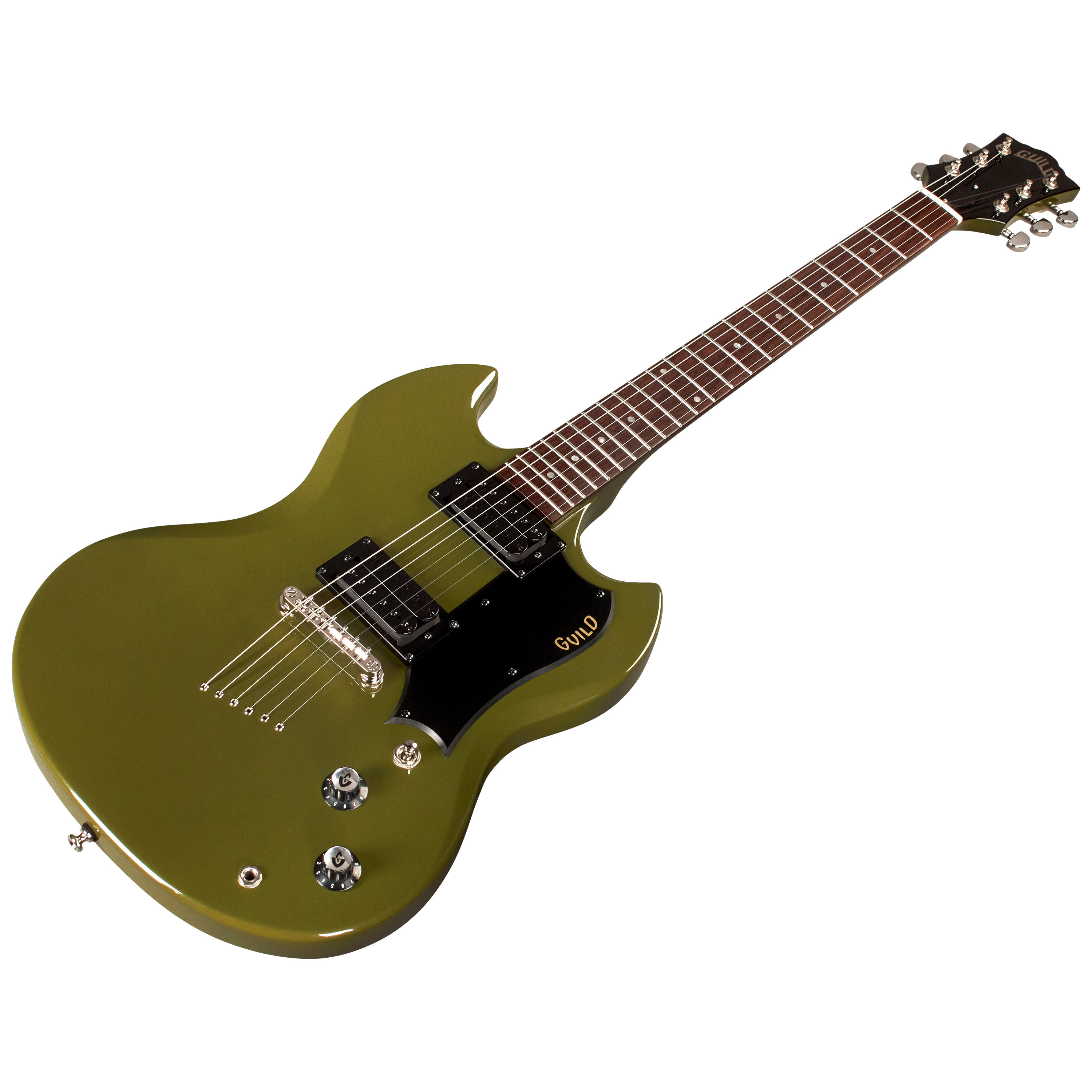 Guild Polara Phantom Green - Guitare double cut SonoVente.com