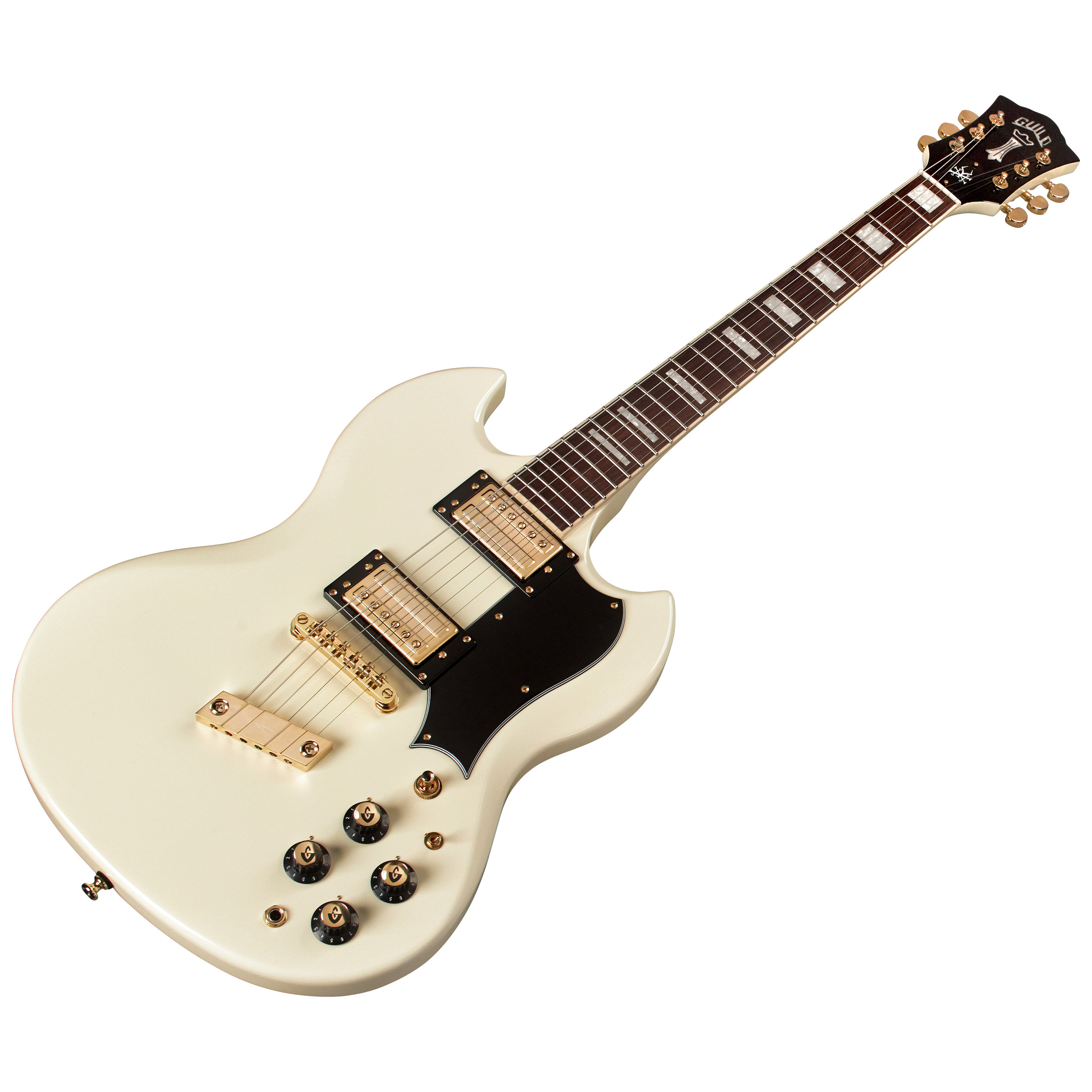 Guild Polara Kim Thayil Vintage White - Guitare signature SonoVente.com