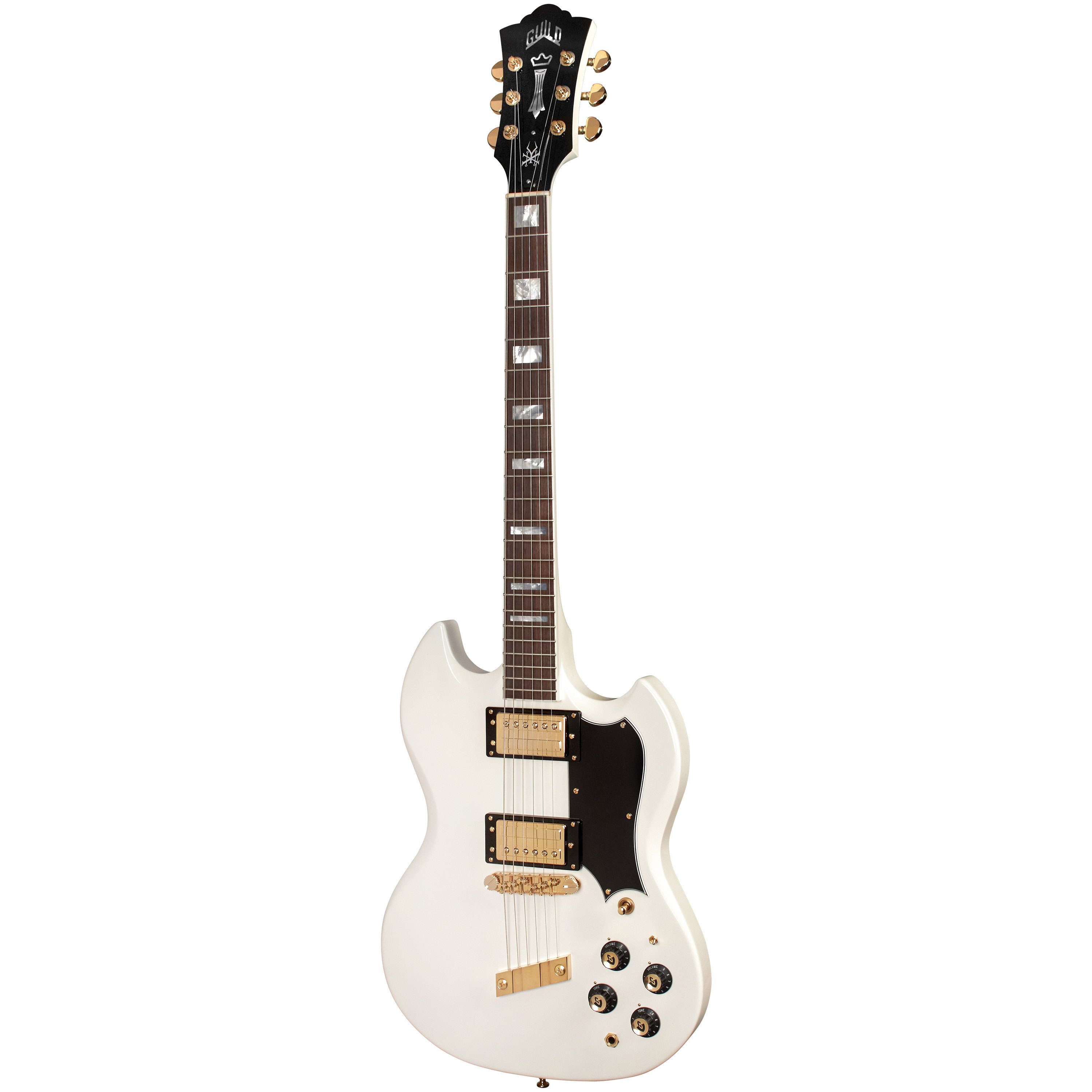 Guild S-100 Polara Kim Thayil White Artist Edition + Etui - Guitare ...
