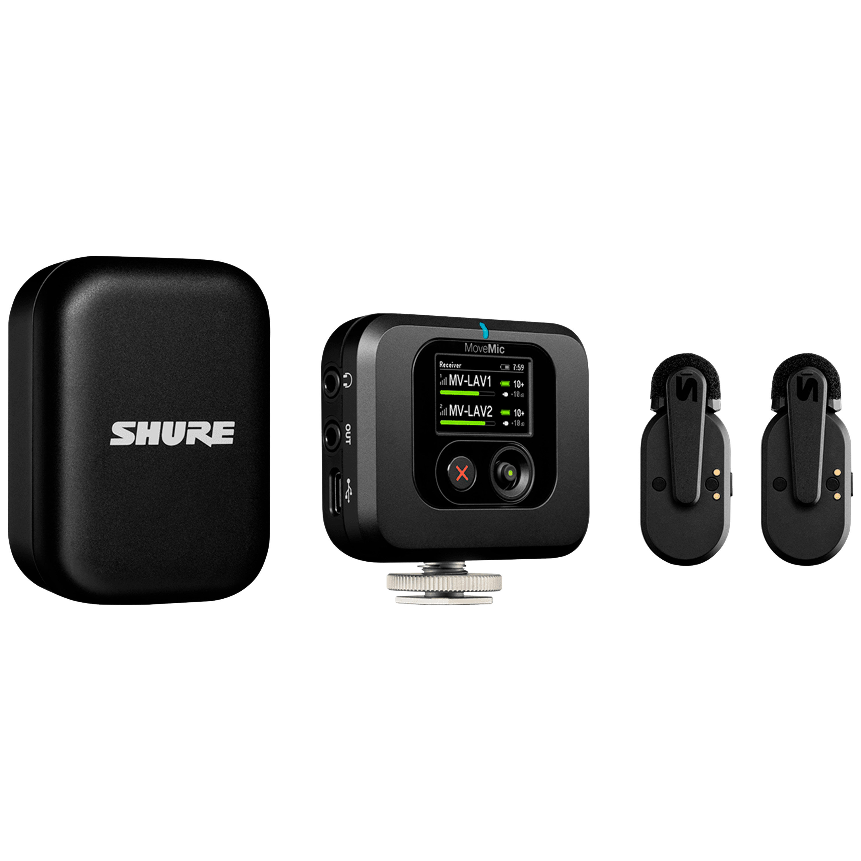 Shure MOVEMIC MV TWO KIT Z6 - Micro broadcast SonoVente.com