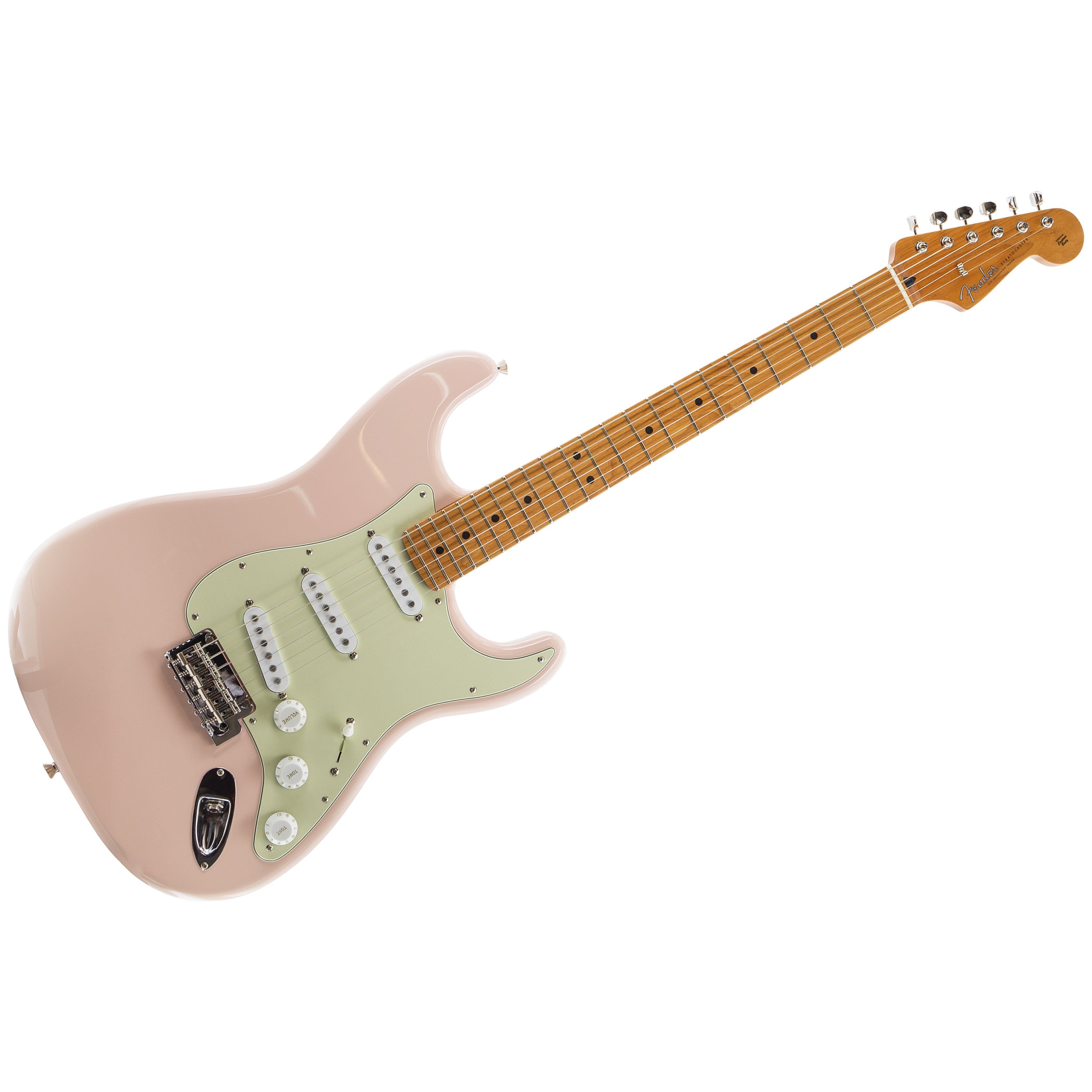 Fender FSR Hybrid II Strat Roasted Shell Pink GP-21 - Guitare forme ST ...