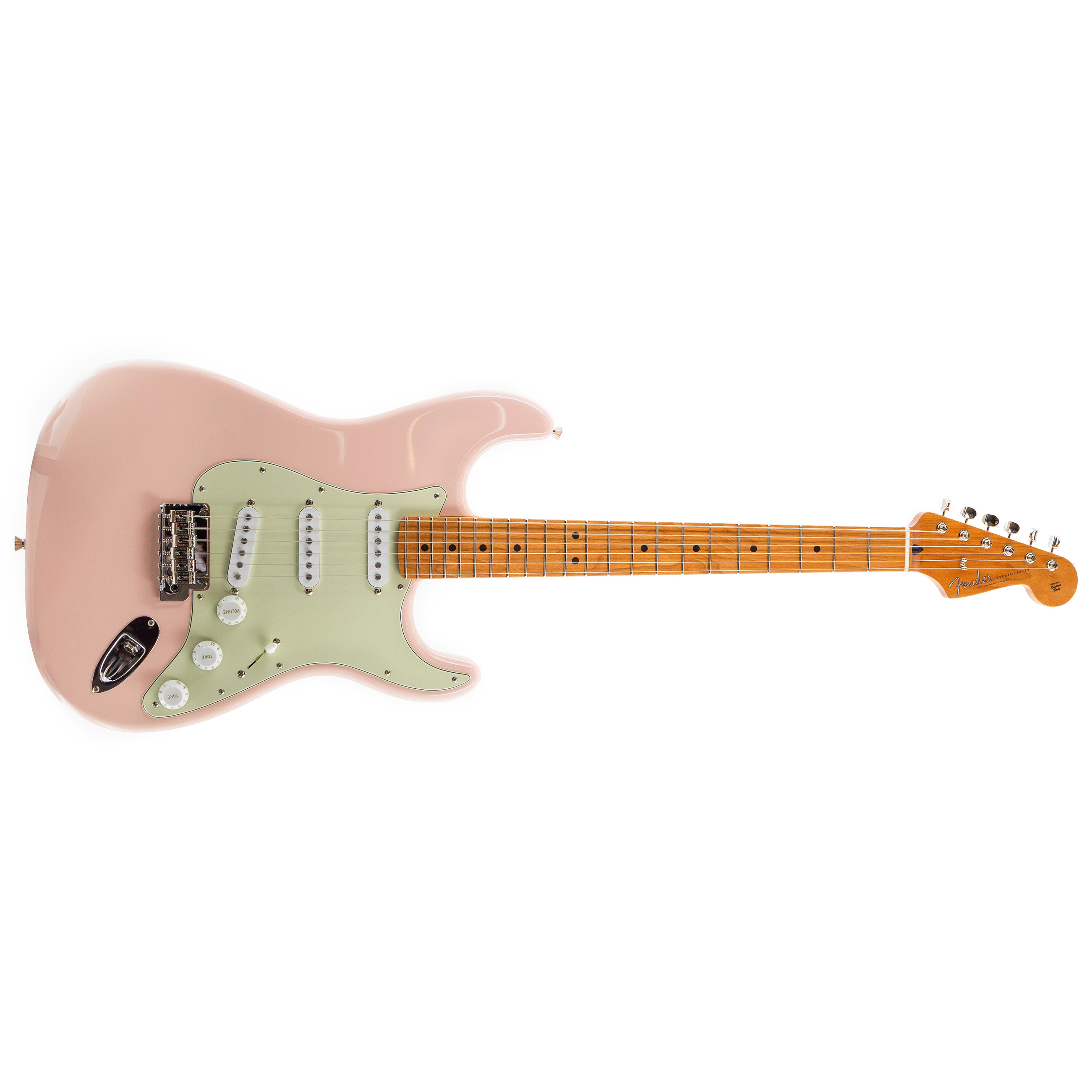 Fender FSR Hybrid II Strat Roasted Shell Pink GP-21 - Guitare forme ST ...
