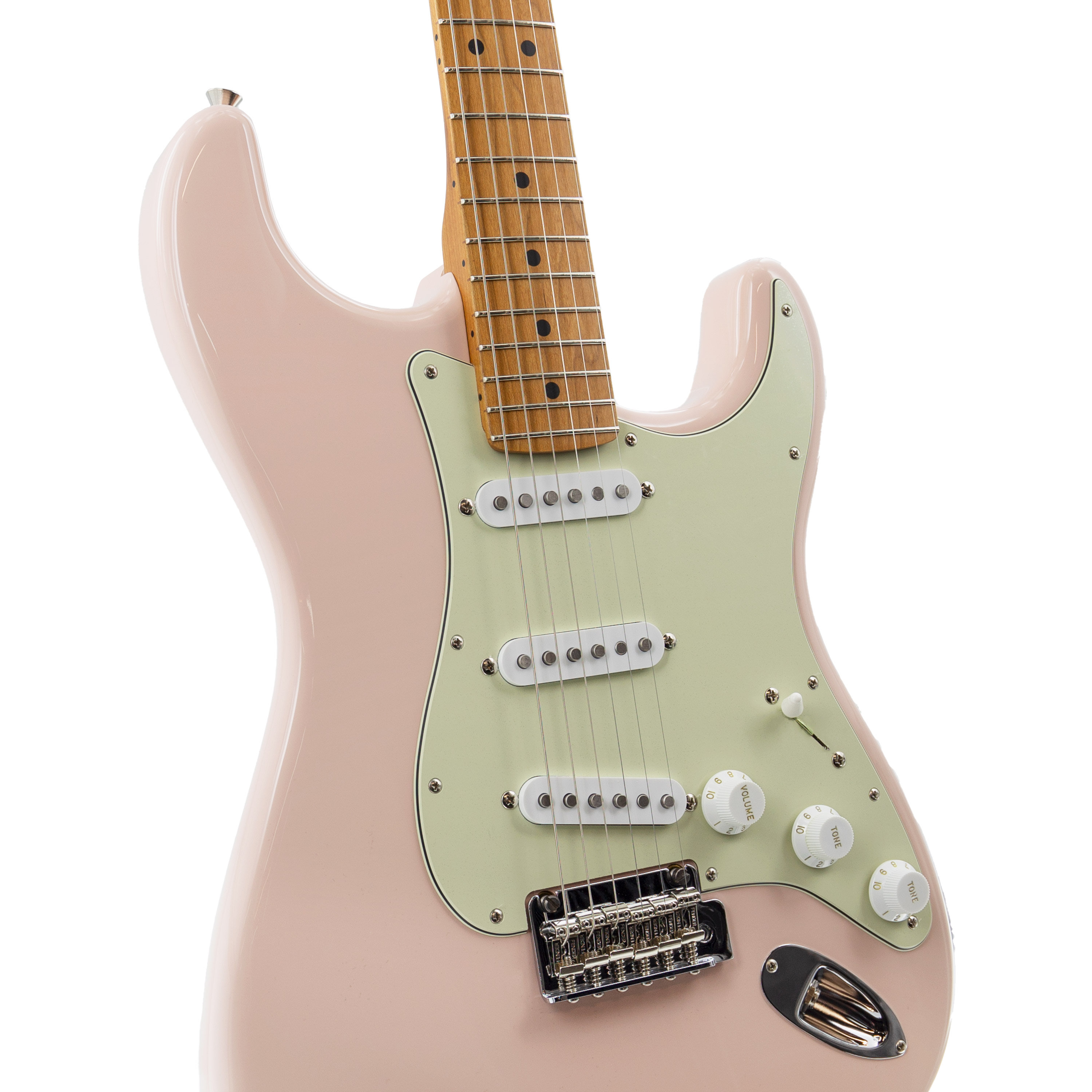 Fender FSR Hybrid II Strat Roasted Shell Pink GP-21 - Guitare forme ST ...