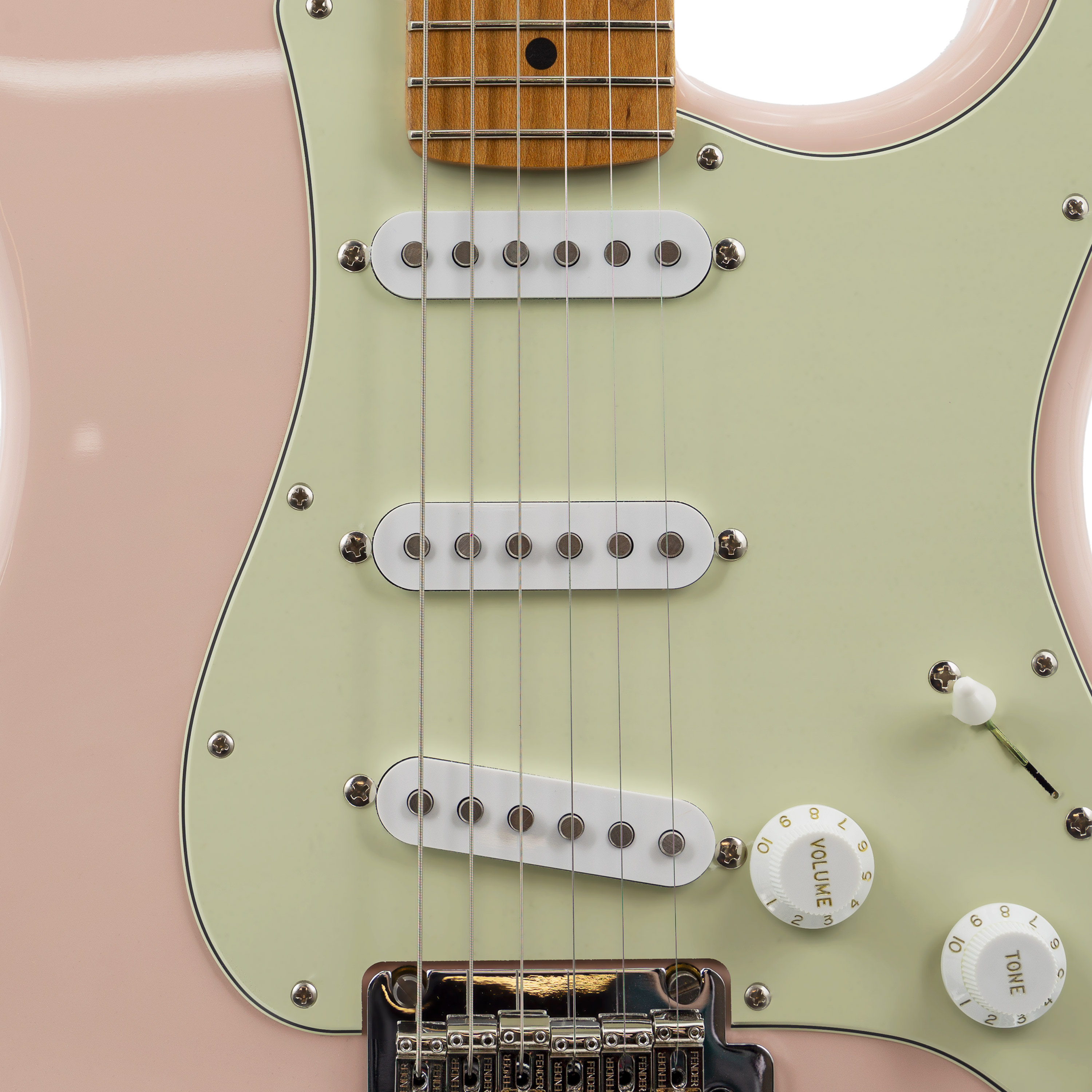Fender FSR Hybrid II Strat Roasted Shell Pink GP-21 - Guitare forme ST ...