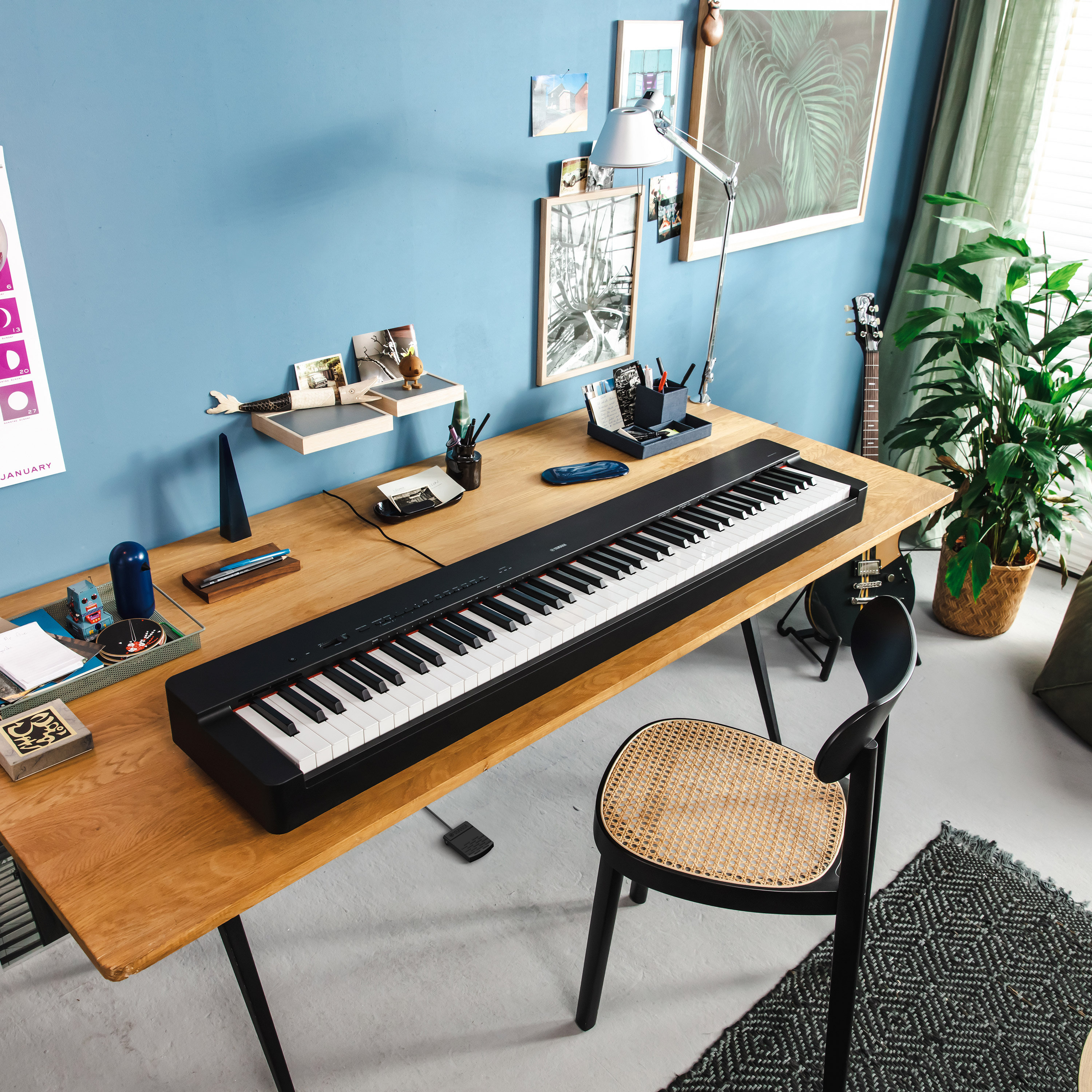 Yamaha P-225 Black + FC35 - Piano portable SonoVente.com