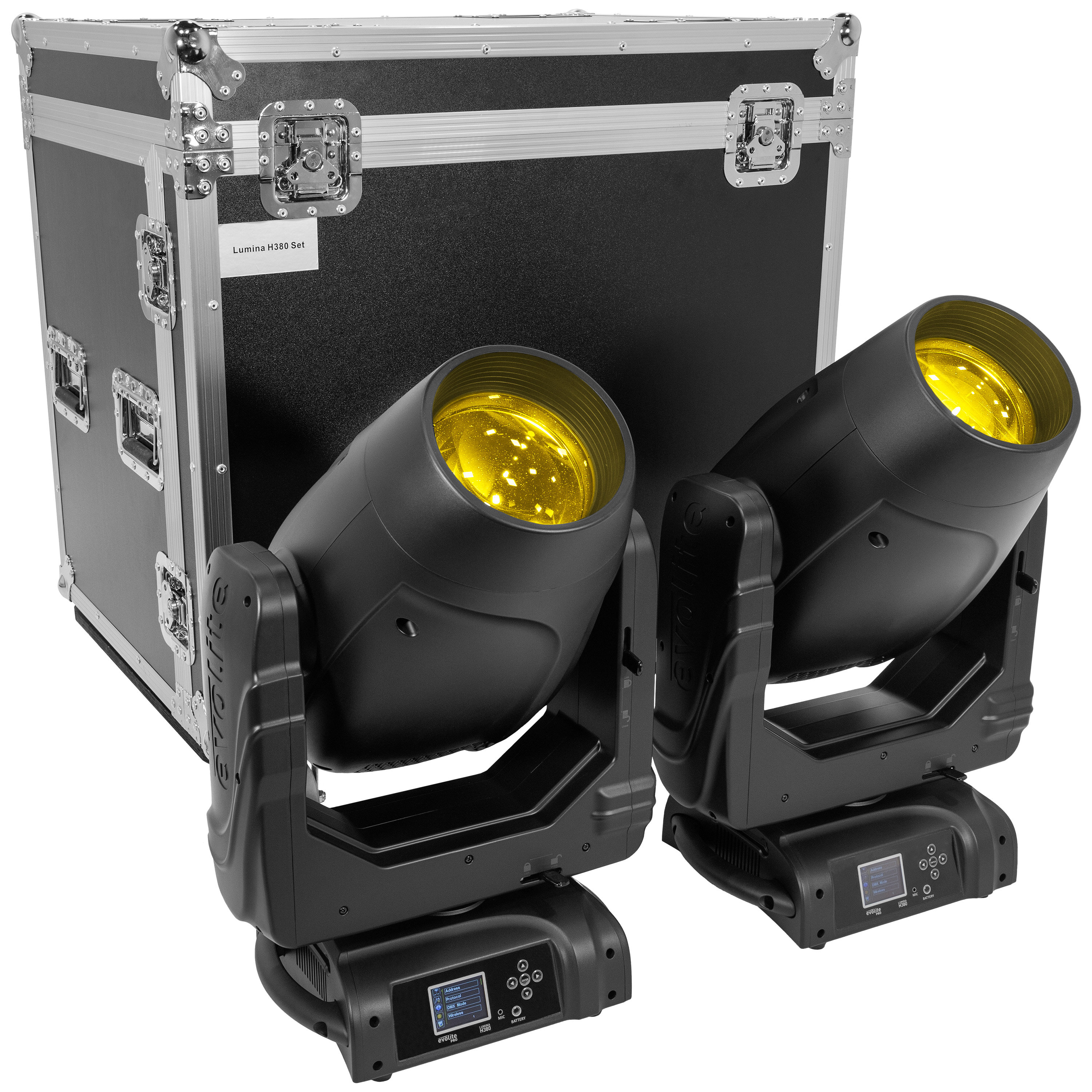 Evolite Pro Lumina H380 Set - Moving Heads Spot SonoVente.com - en