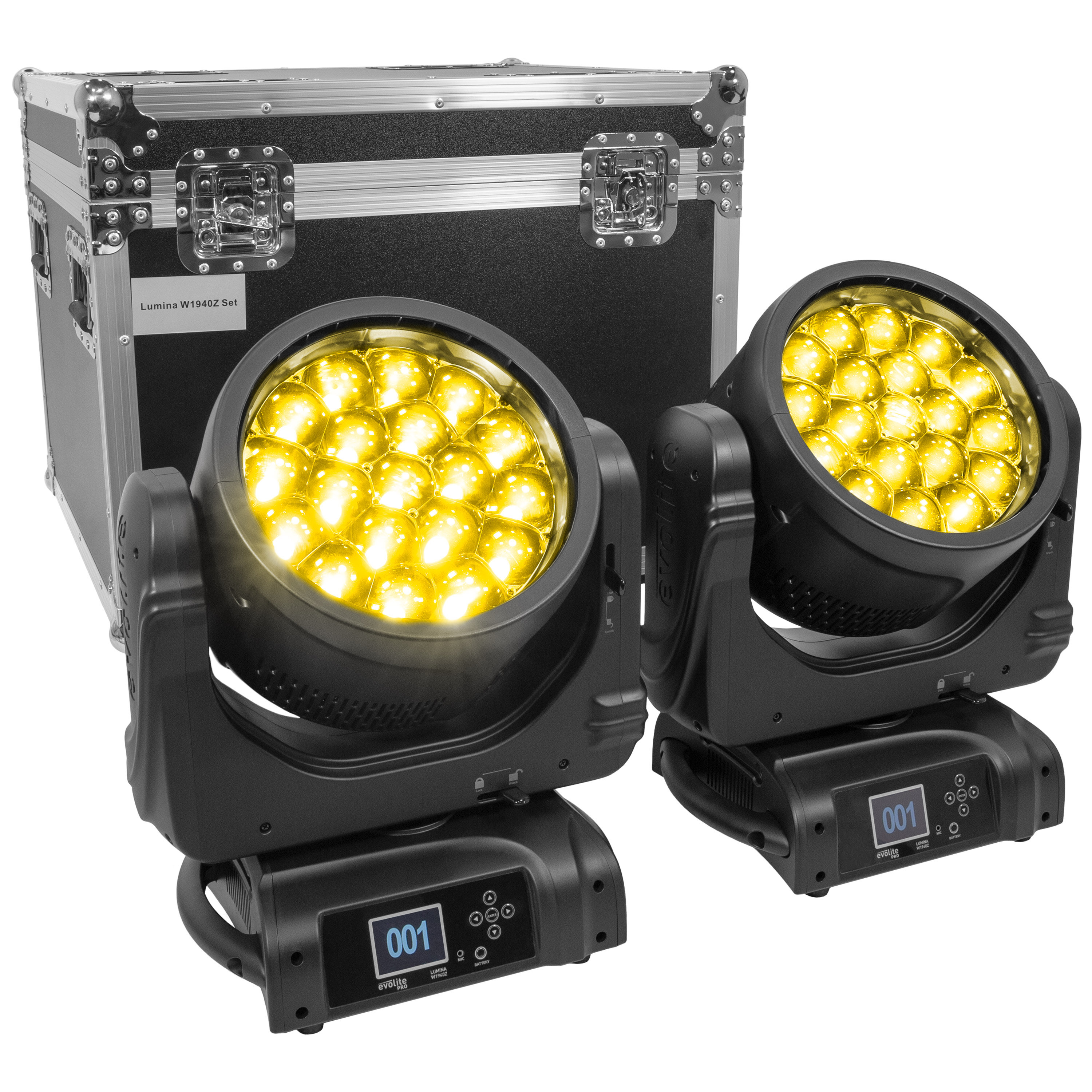 Evolite Pro Lumina W1940Z Set - Lyre Wash SonoVente.com