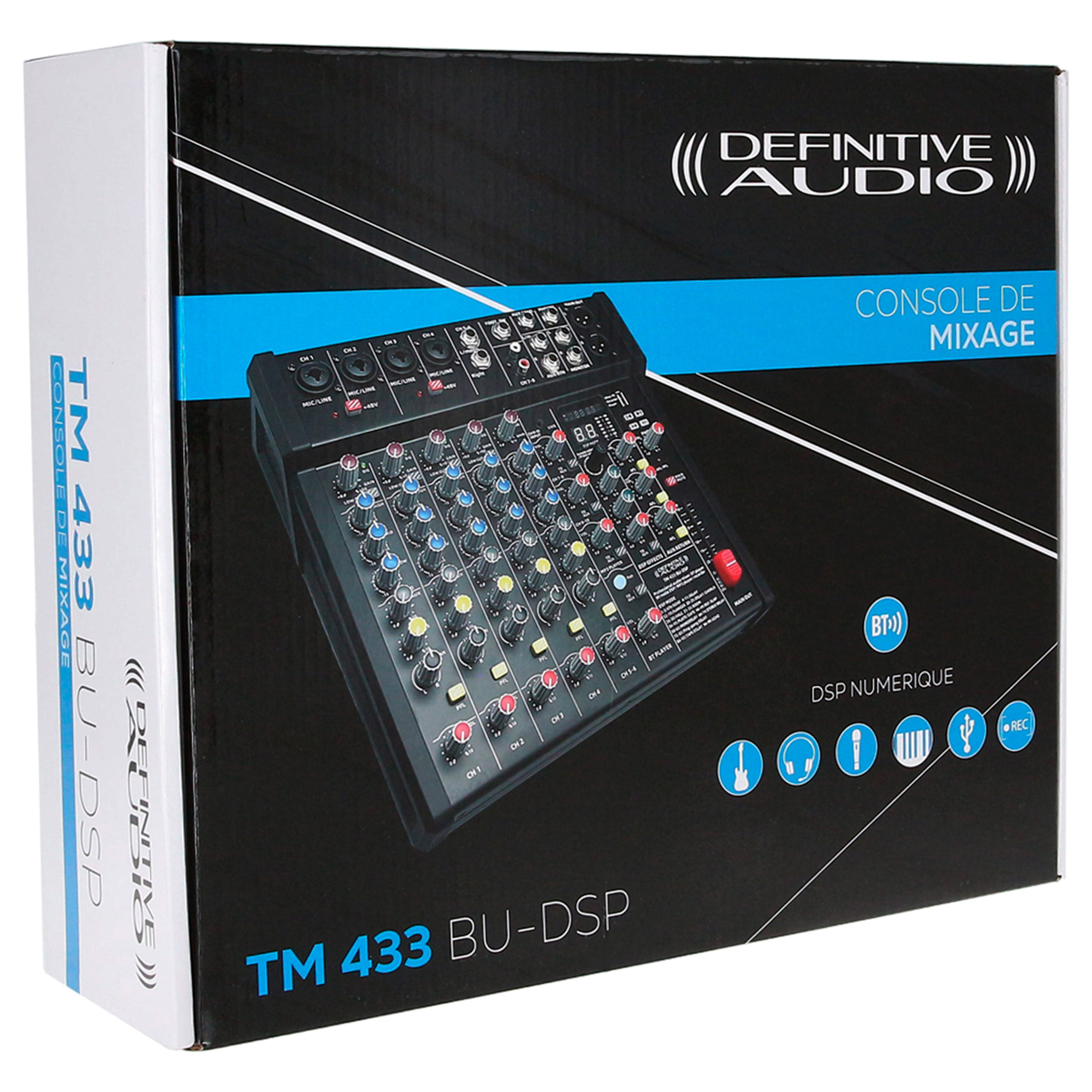 Definitive Audio TM 433 BU-DSP - Console de mixage analogique SonoVente.com