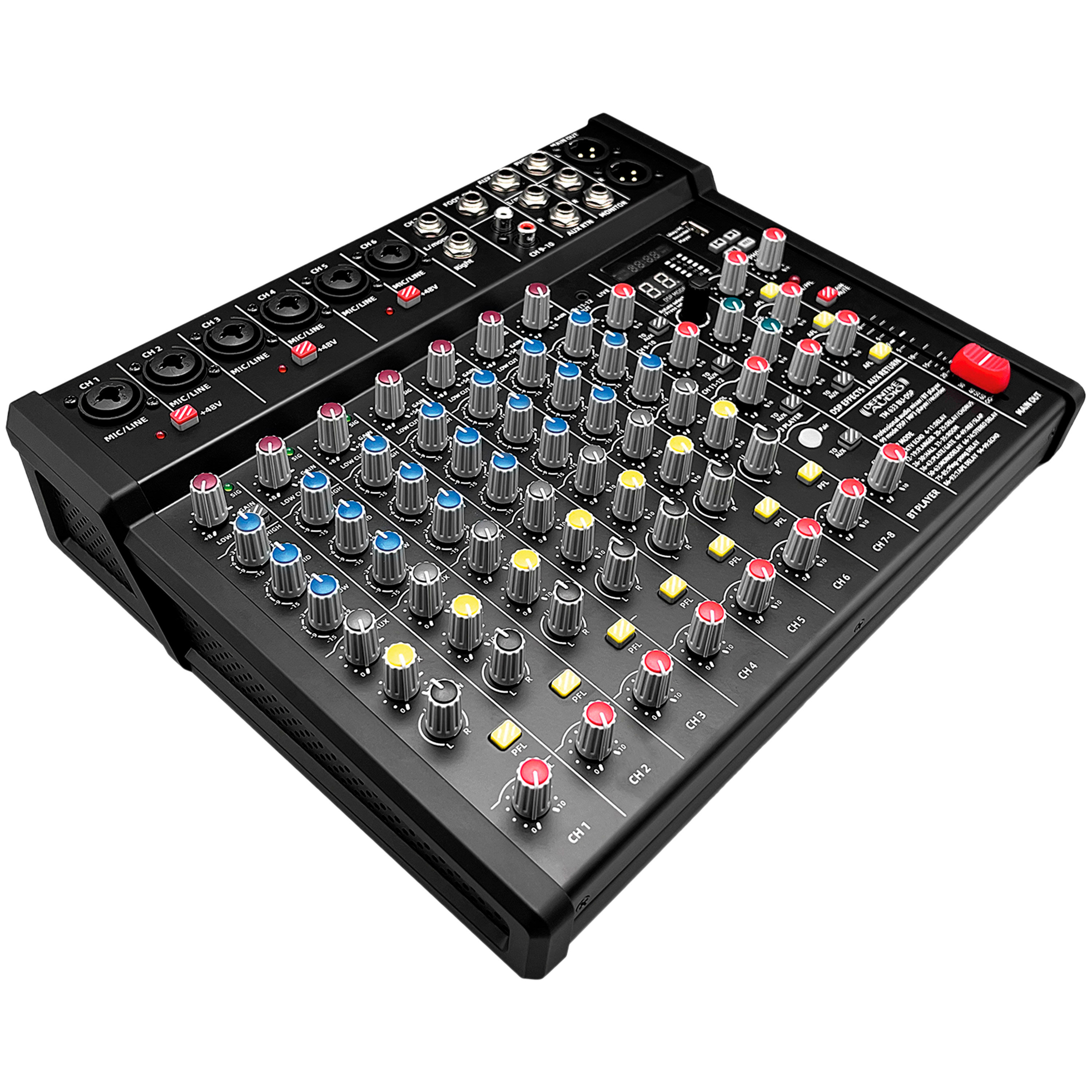 Definitive Audio TM 633 BU-DSP - Analoge mengtafel SonoVente.com - nl