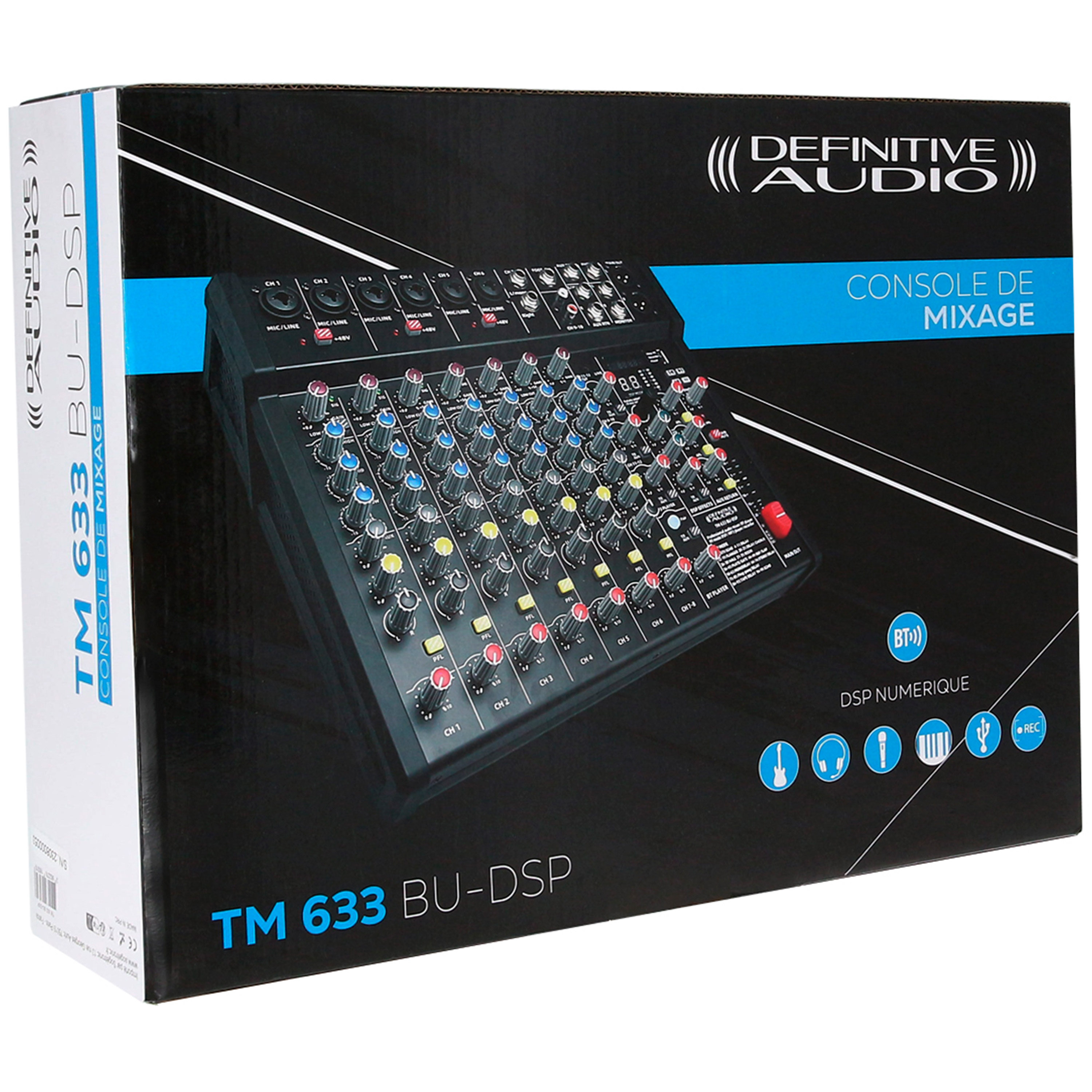 Definitive Audio TM 633 BU-DSP - Console de mixage analogique SonoVente.com