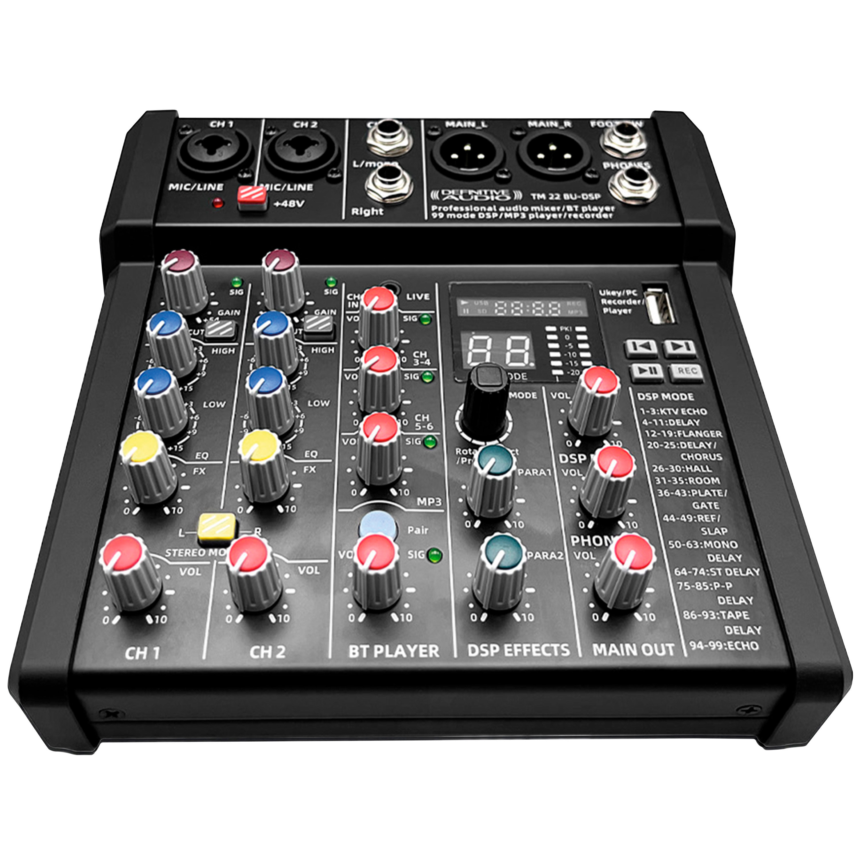 Definitive Audio TM 22 BU-DSP - Console de mixage analogique SonoVente.com