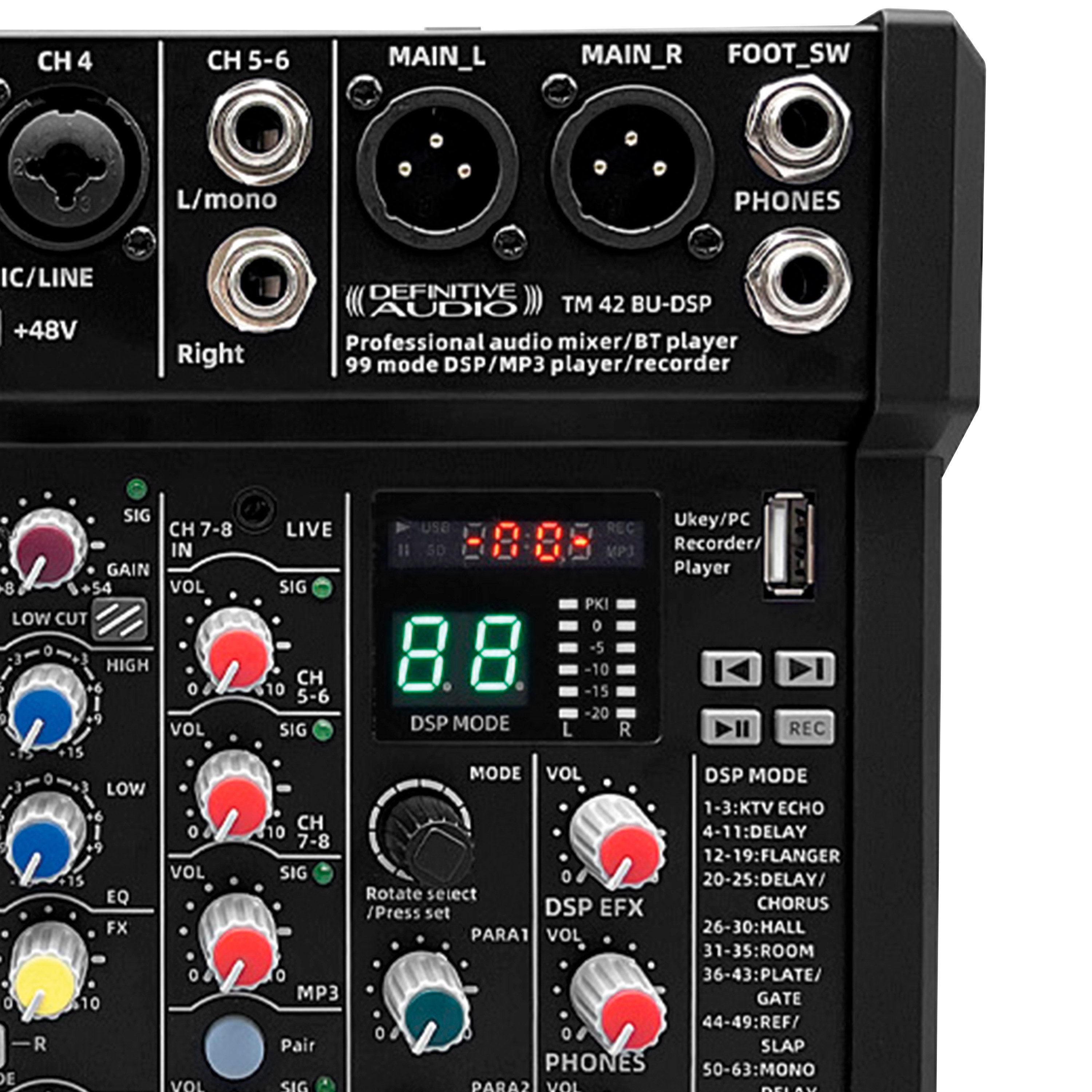 Definitive Audio TM 42 BU-DSP - Console de mixage analogique SonoVente.com
