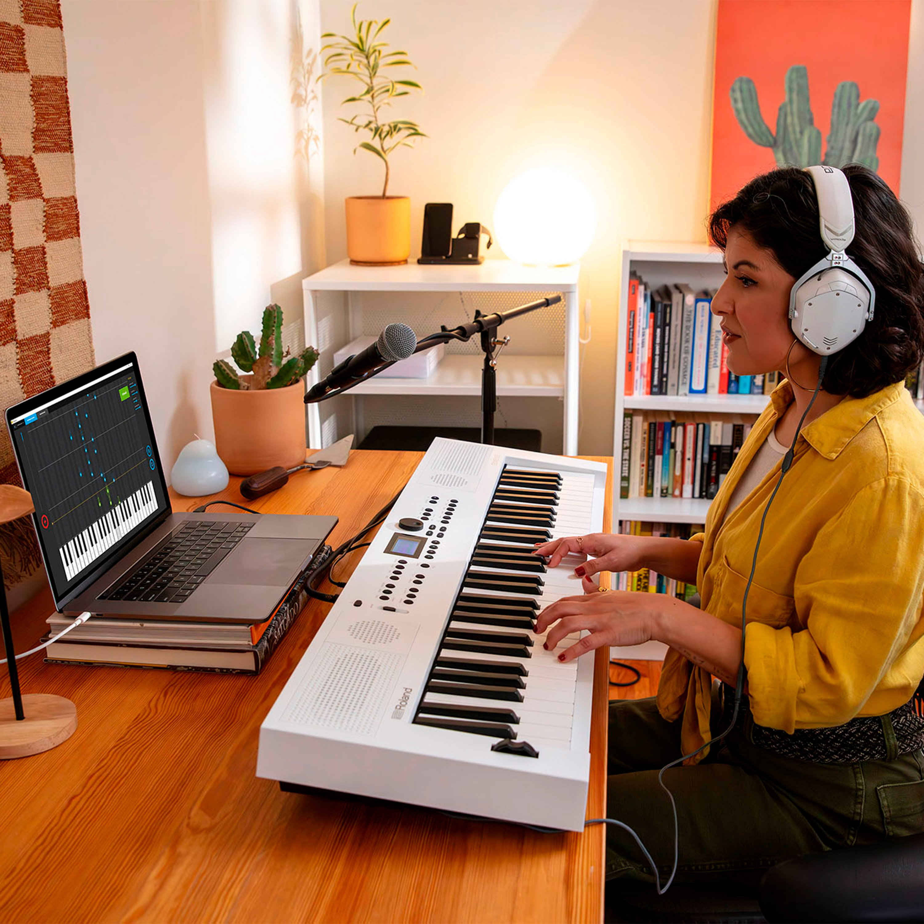 Roland GO:KEYS 5-WH White - Piano portable SonoVente.com