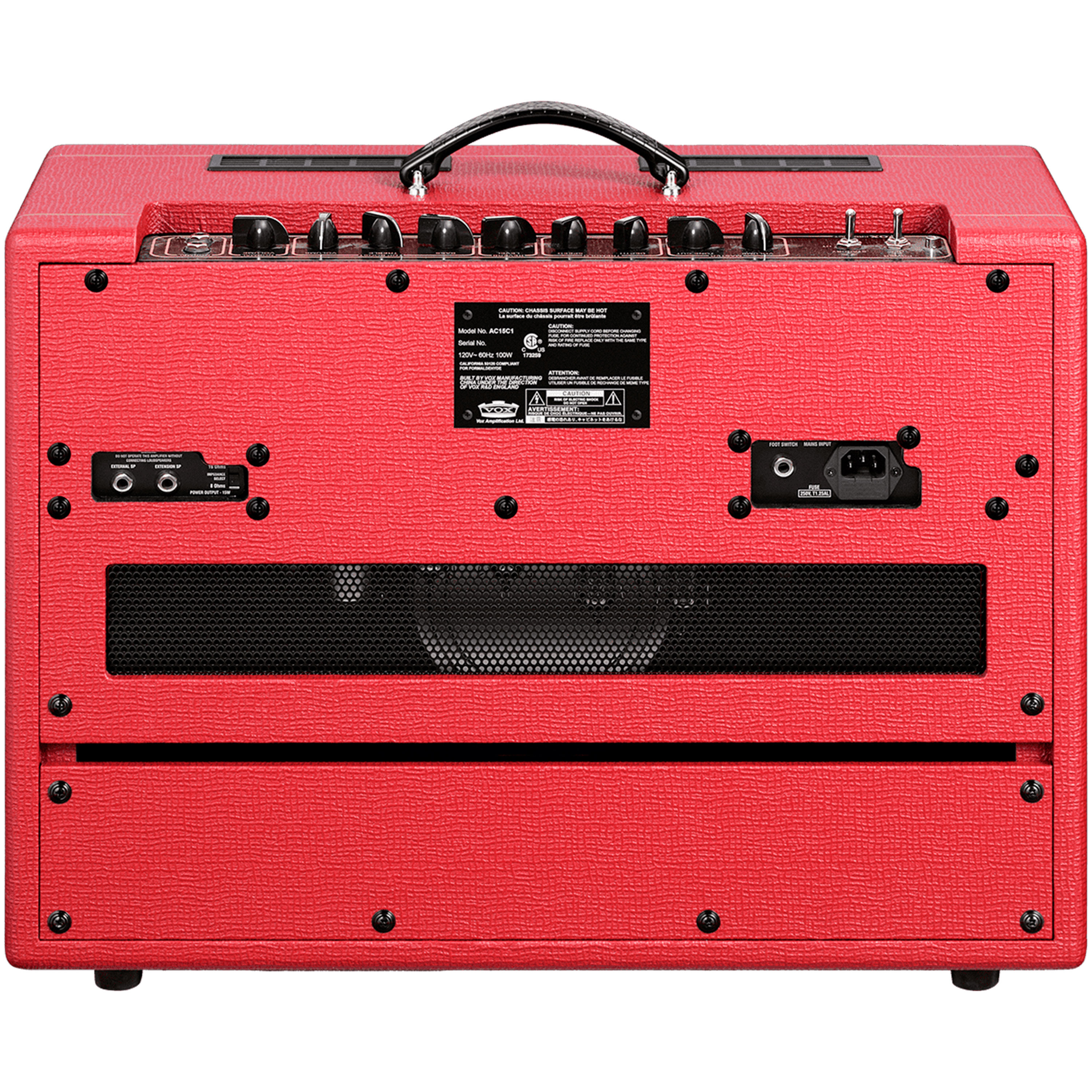 Vox AC15 C1 CVR Classic Vintage Red Limited Edition - Combo guitare ...